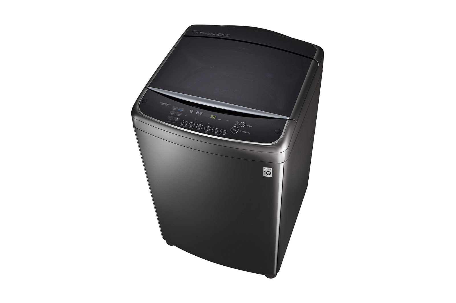 LG Top Load Washing Machine 16kg, Black | LG UAE