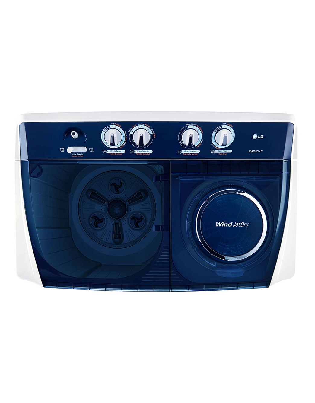 LG 10kg Twin Tub Washing Machine, Roller Jet, White | LG UAE