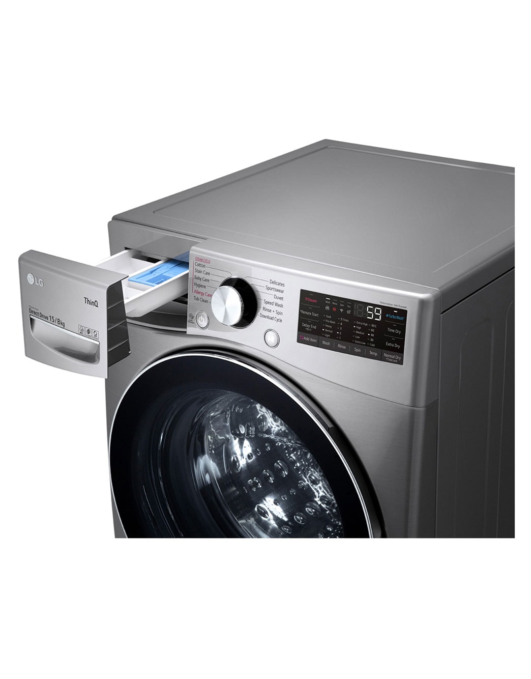 LG Washing Machine with Dryer, 15/8kg, AI DD™| LG UAE