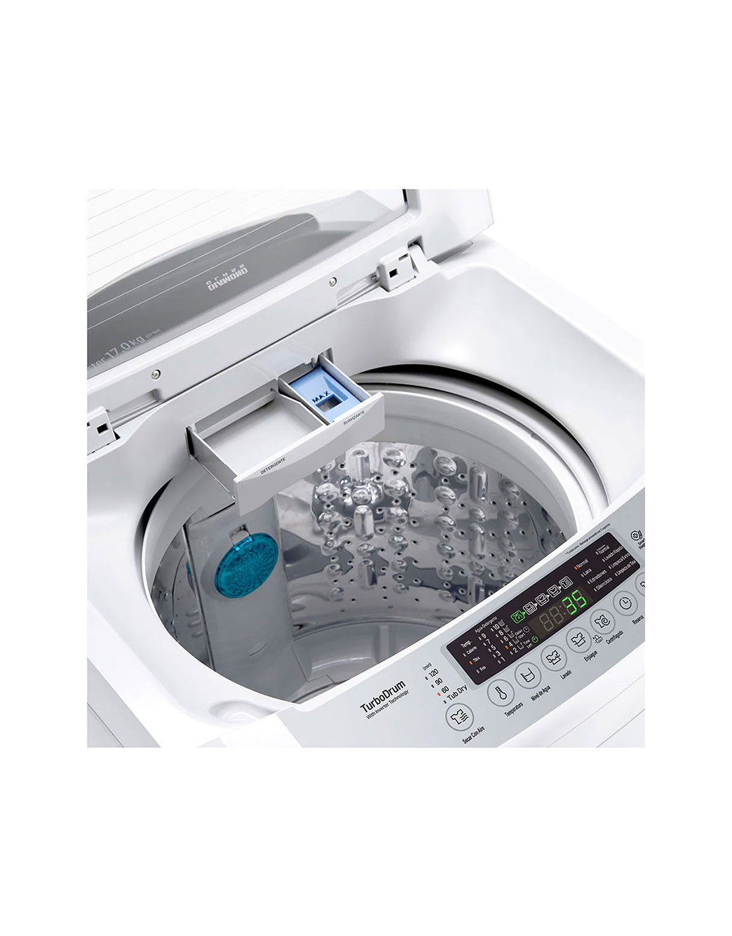 LG 17kg Top Load Washing Machine, Smart Inverter | LG UAE