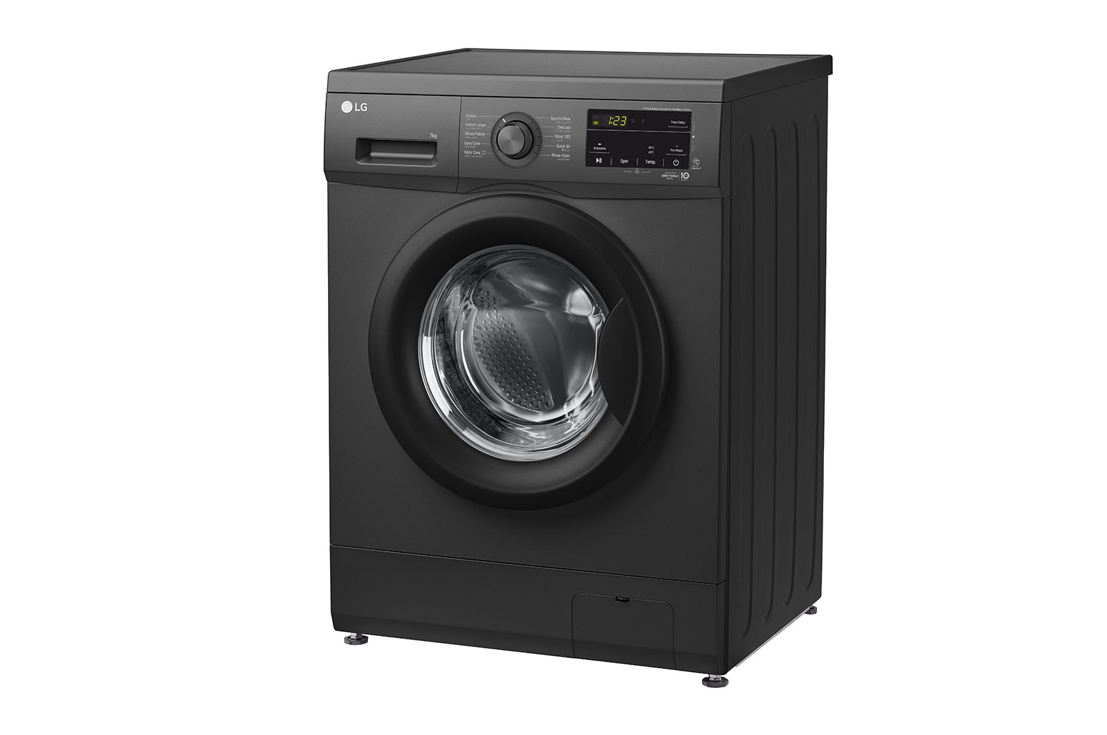 LG 7kg Front Load Washing Machine, Black | LG UAE