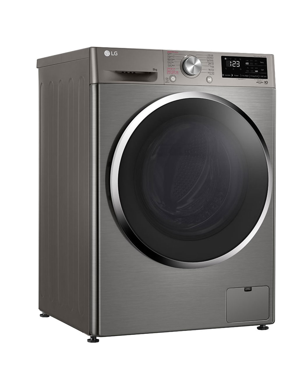 2023 LG Vivace Washing Machine 8kg, Platinum Silver | LG UAE