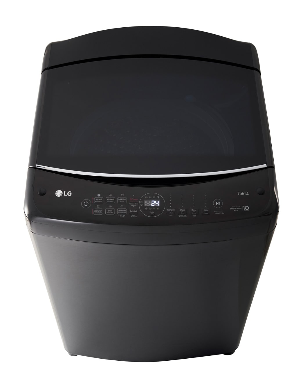 LG 15 Kg Top Load Washing Machine, Middle Black | LG UAE