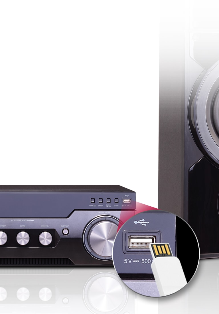 LG 1600W 4.2Ch AV Receiver with DUAL SUBWOOFER, DJ App, FM Radio ...