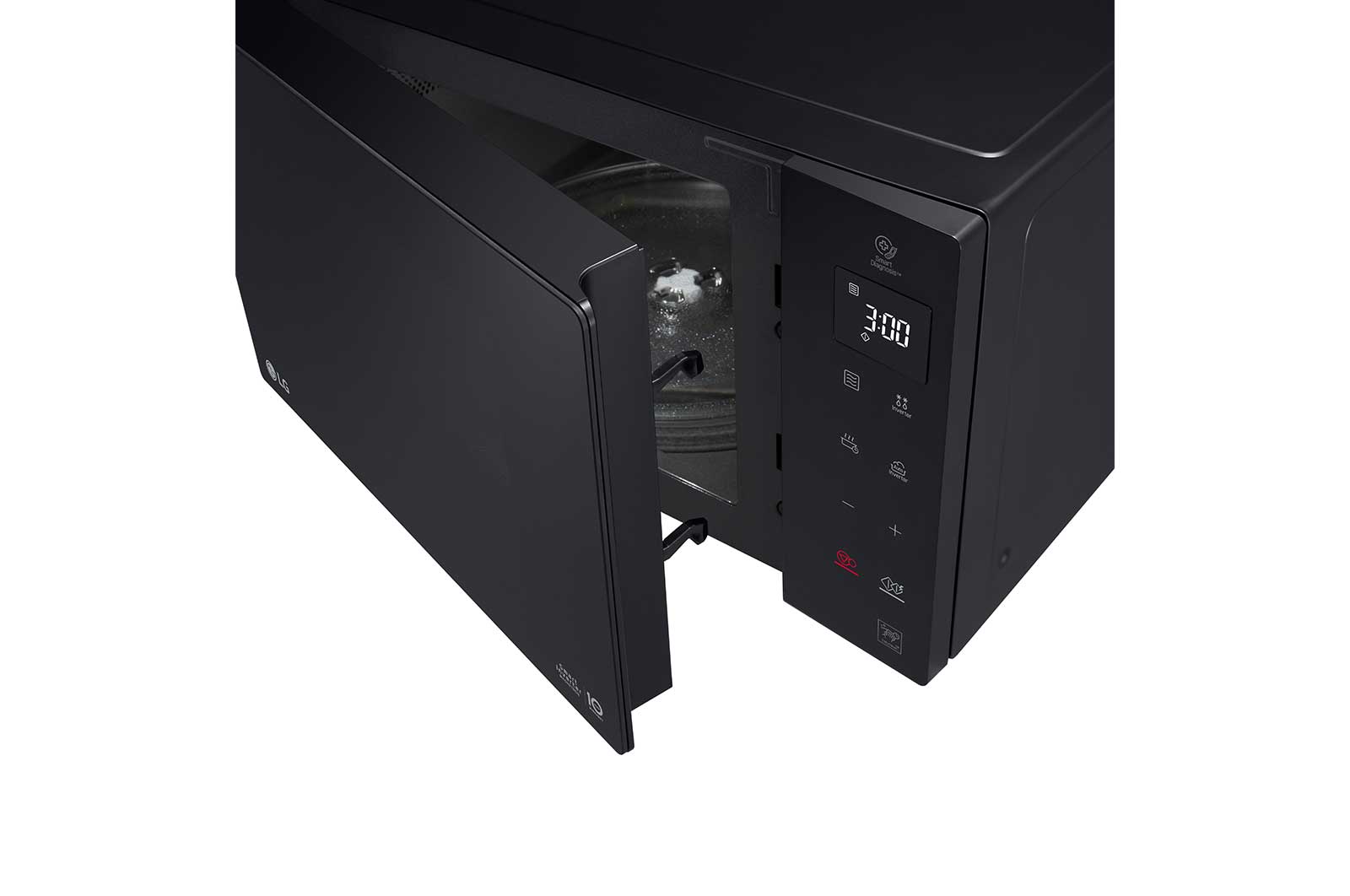 Shop LG 25L Black Smart Inverter Microwave Oven | LG MS2535GIS Specs ...