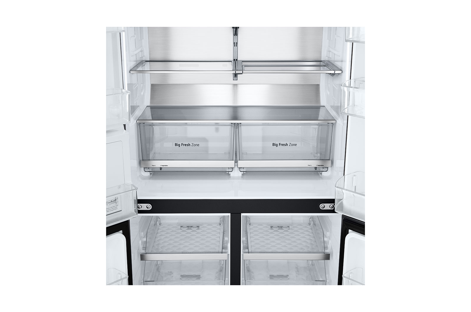 LG InstaView, French Door Fridge, | Black Steel | LG Africa