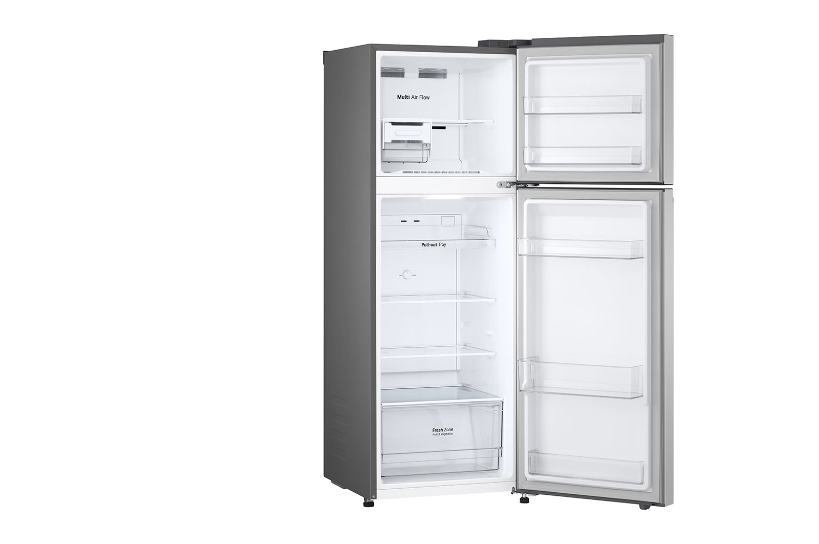 260L Top Freezer Fridge in Platinum Silver3 Steel | LG Africa