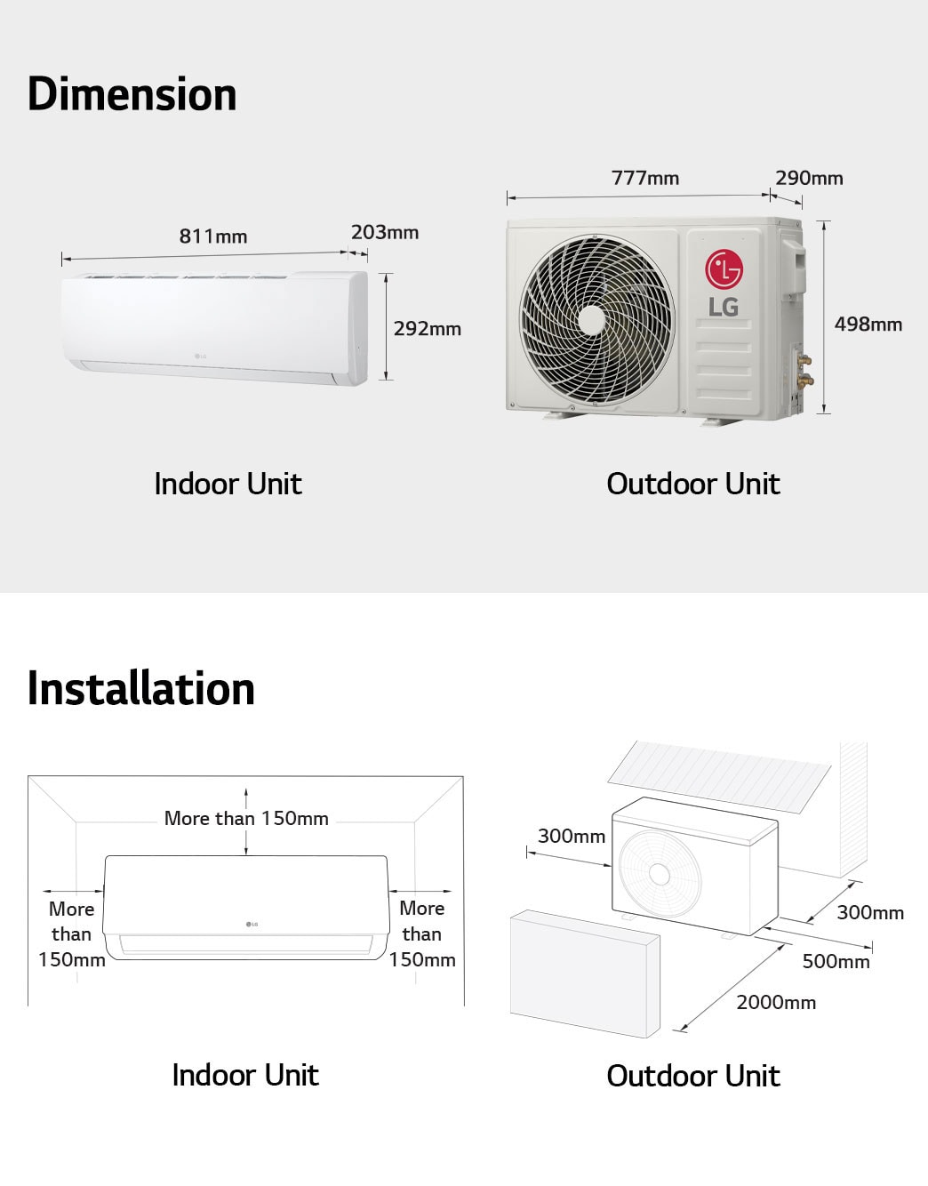 LG 2023 2 Ton Split AC with Rotary Compressor | LG Africa