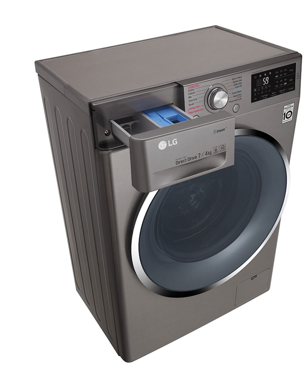 LG 7/4kg Front Load Washing Machine - F2J6HGP2S | LG Africa