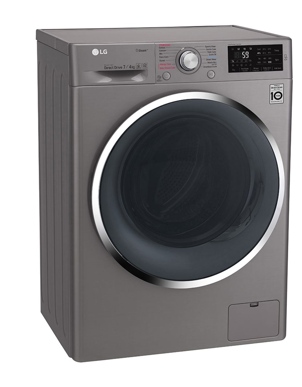 LG 7/4kg Front Load Washing Machine - F2J6HGP2S | LG Africa