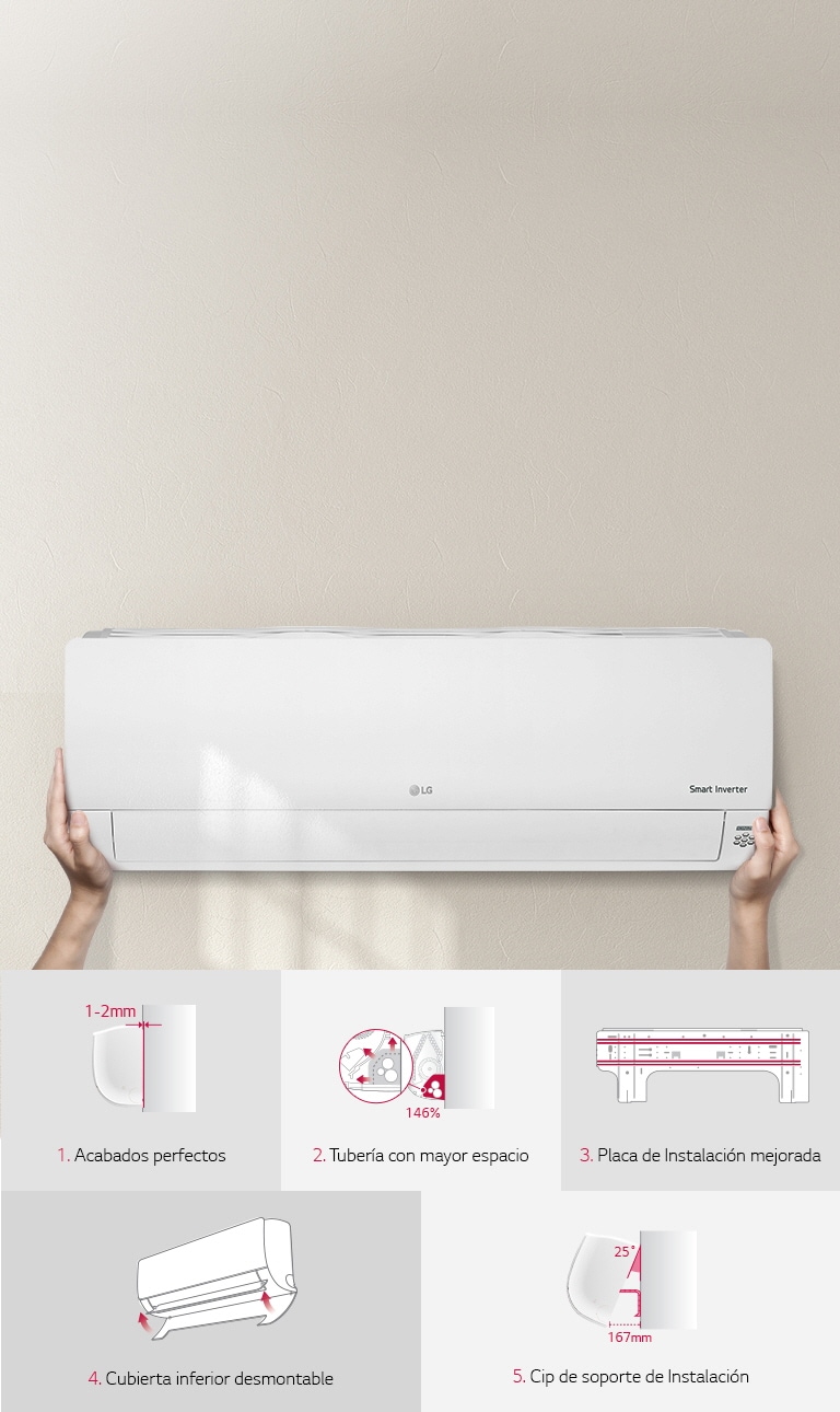 Aire Acondicionado Split LG | Tecnología Inverter Frío Calor