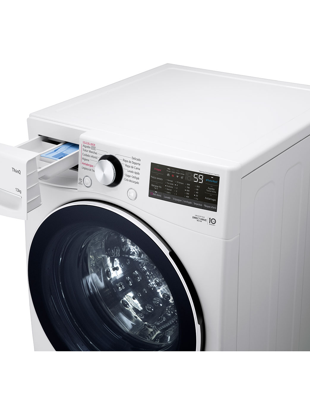 Lavarropas carga frontal 13 KG │ Blanco │ Inverter Direct Drive │ AI DD ...
