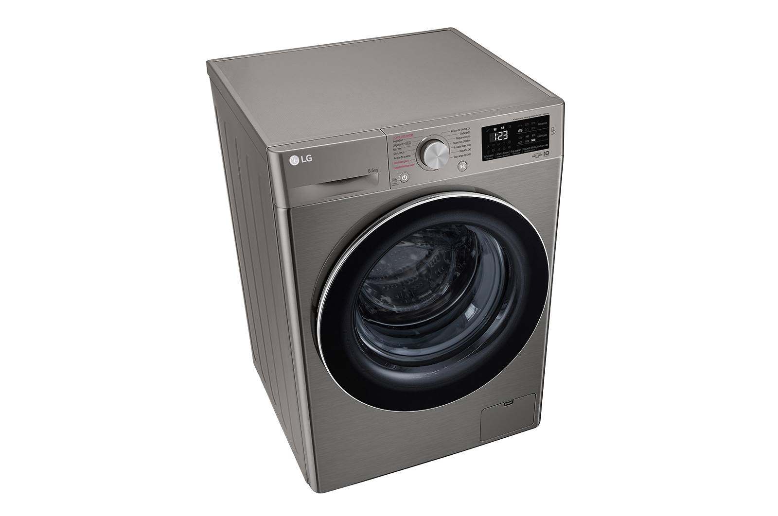 Lavarropas carga frontal 8,5 KG │ Gris mate │ Inverter Direct Drive │ AI DD │ Steam