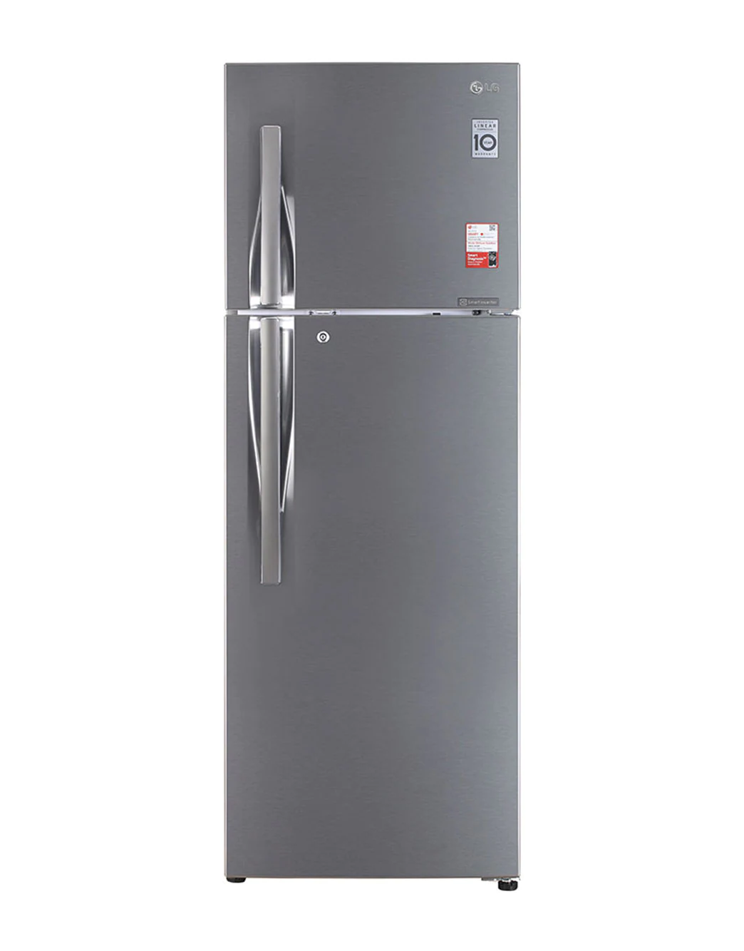 335L Top Freezer with Multi Air Flow in Steel | LG BD