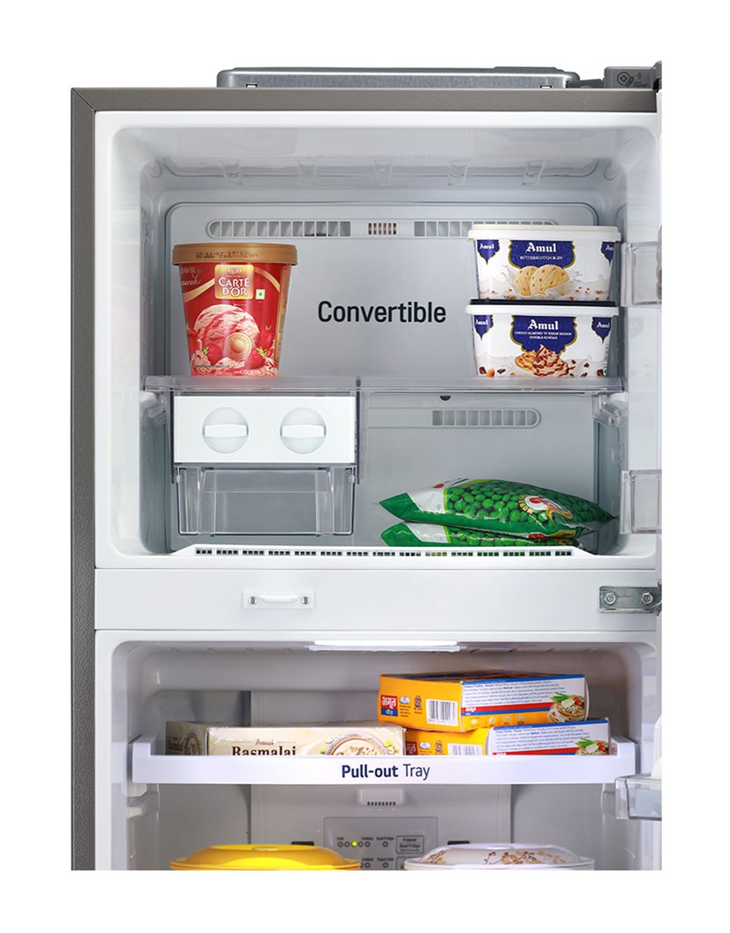 335L Top Freezer with Multi Air Flow in Steel | LG BD