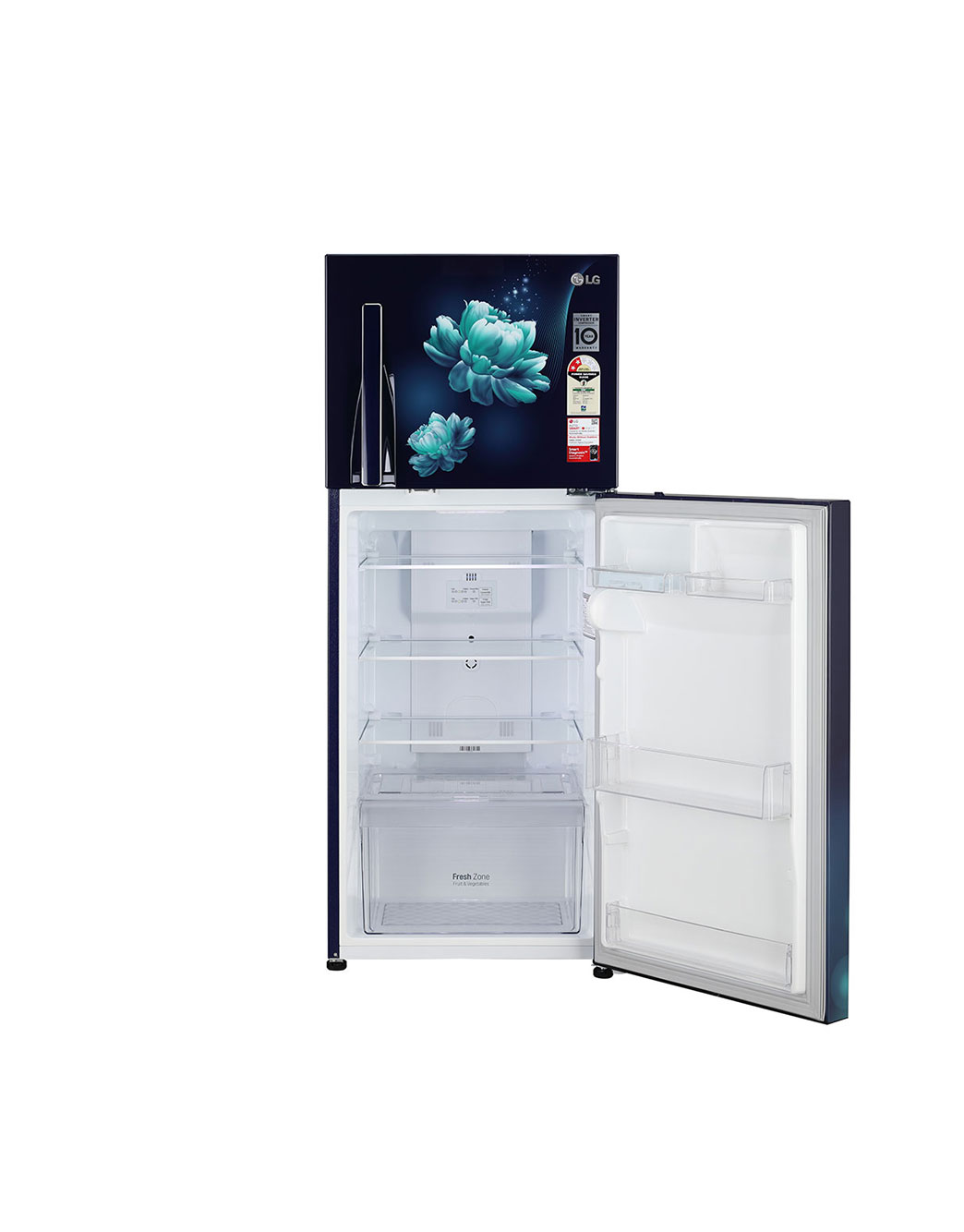 260L Top Freezer with Smart Diagnosis™ in Blue Charm | LG BD