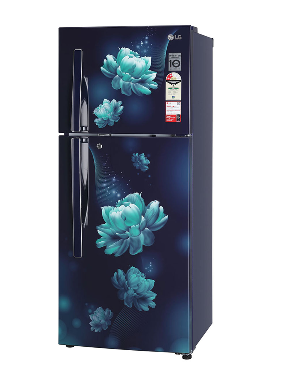 260L Top Freezer with Smart Diagnosis™ in Blue Charm | LG BD