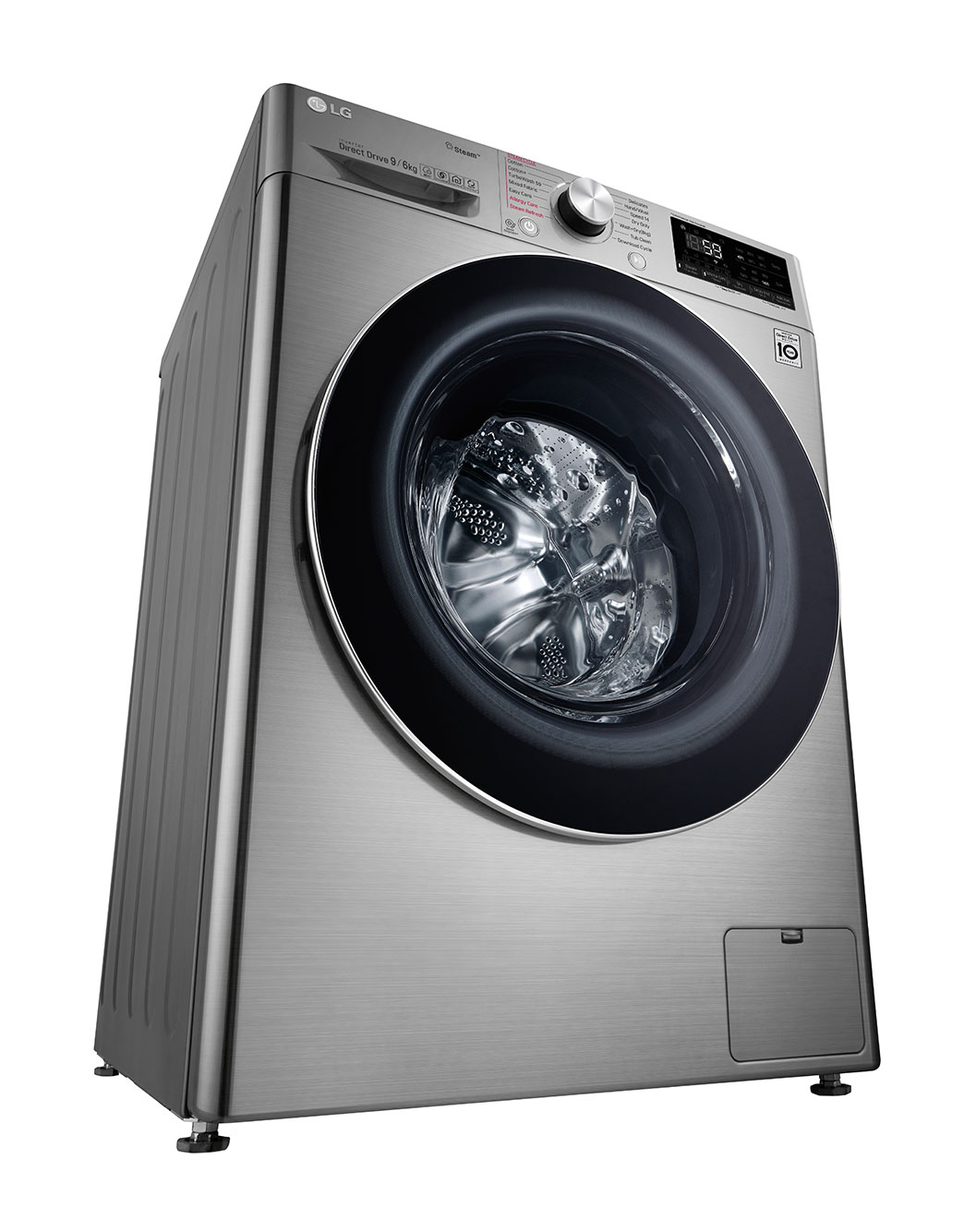 9/6KG TurboWash™ Front Load Washer Dryer in Silver | LG BD