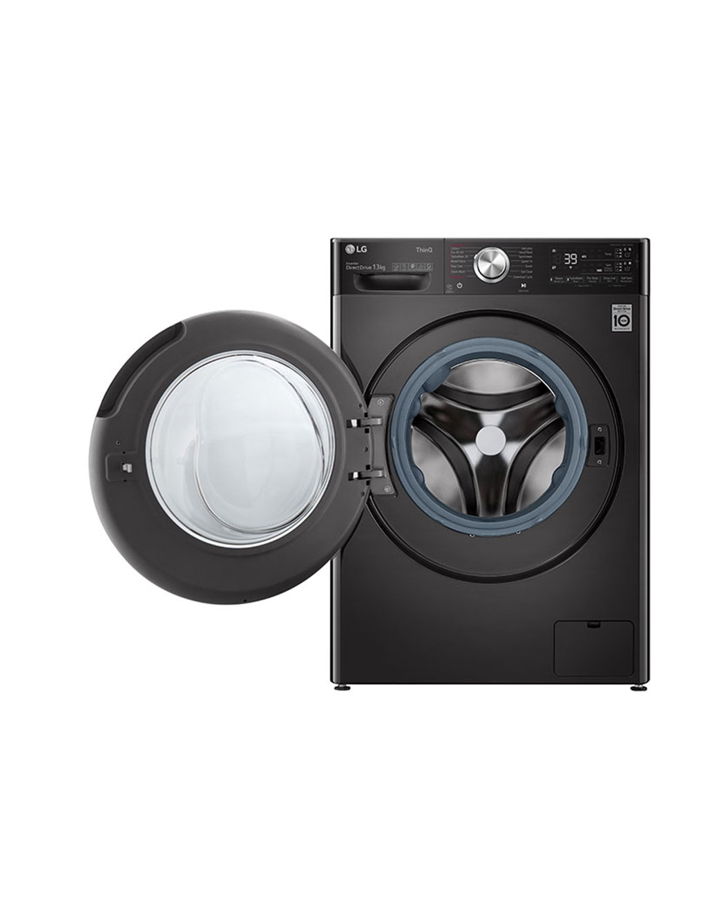 13KG Front Load Washing Machine with Steam™ in Black | LG BD