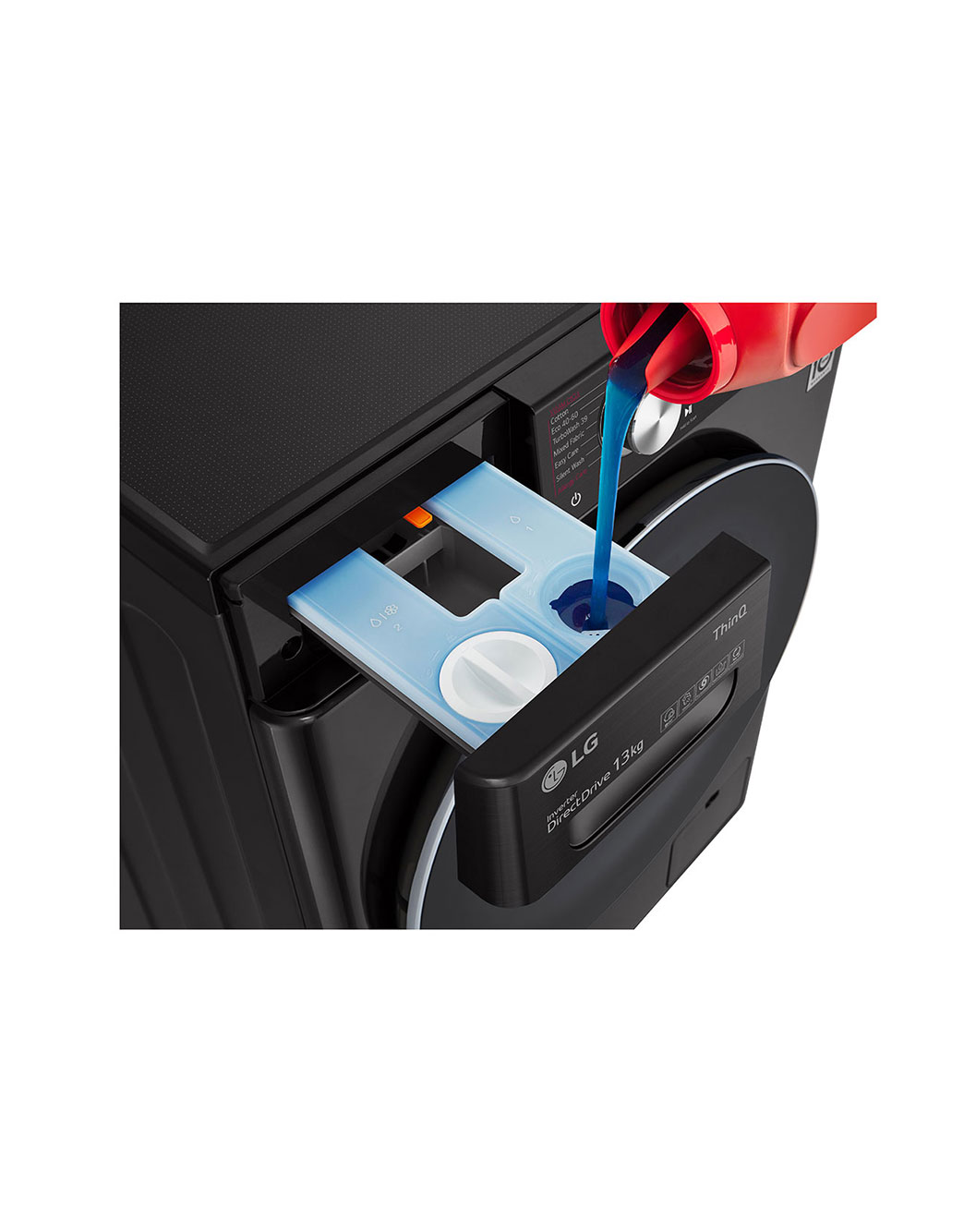 13KG Front Load Washing Machine with Steam™ in Black | LG BD