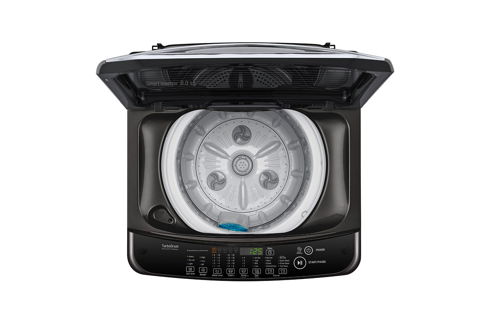 LG Top Load Washing Machines | T2109VSAB 9KG, Black | LG SG