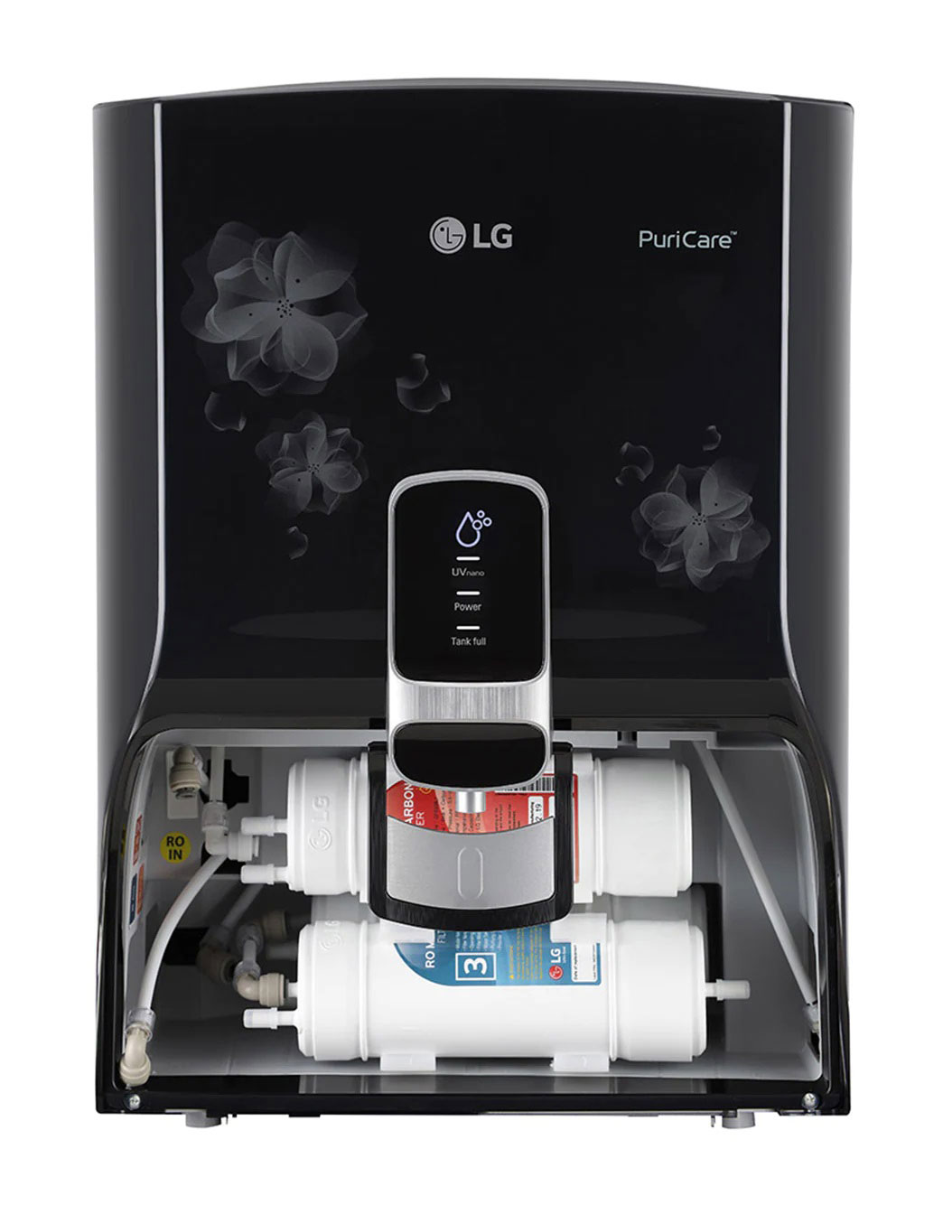 8L Dual Protection Stainless Steel Tank Black Floral | LG BD