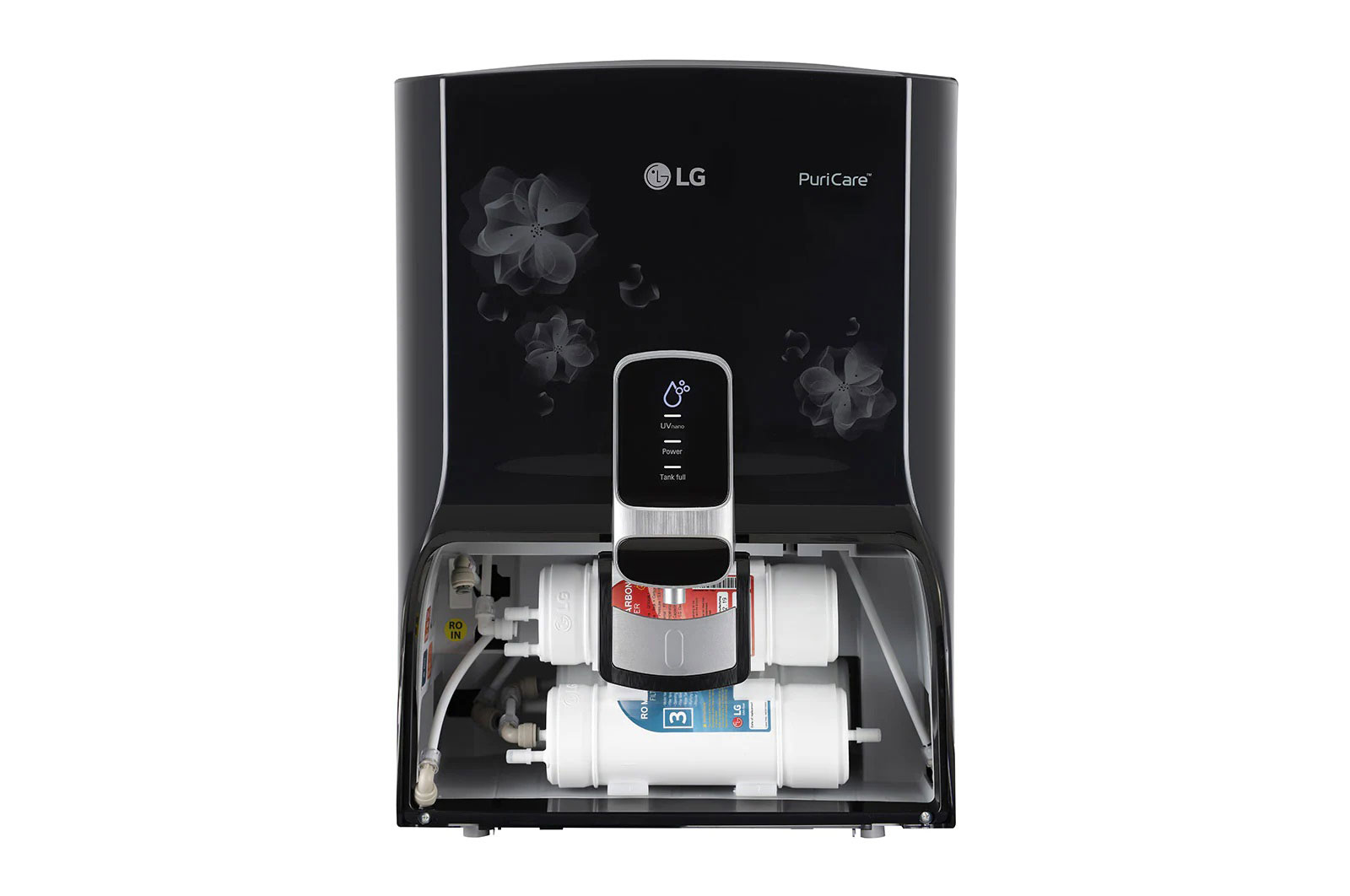 8L Dual Protection Stainless Steel Tank Black Floral | LG BD