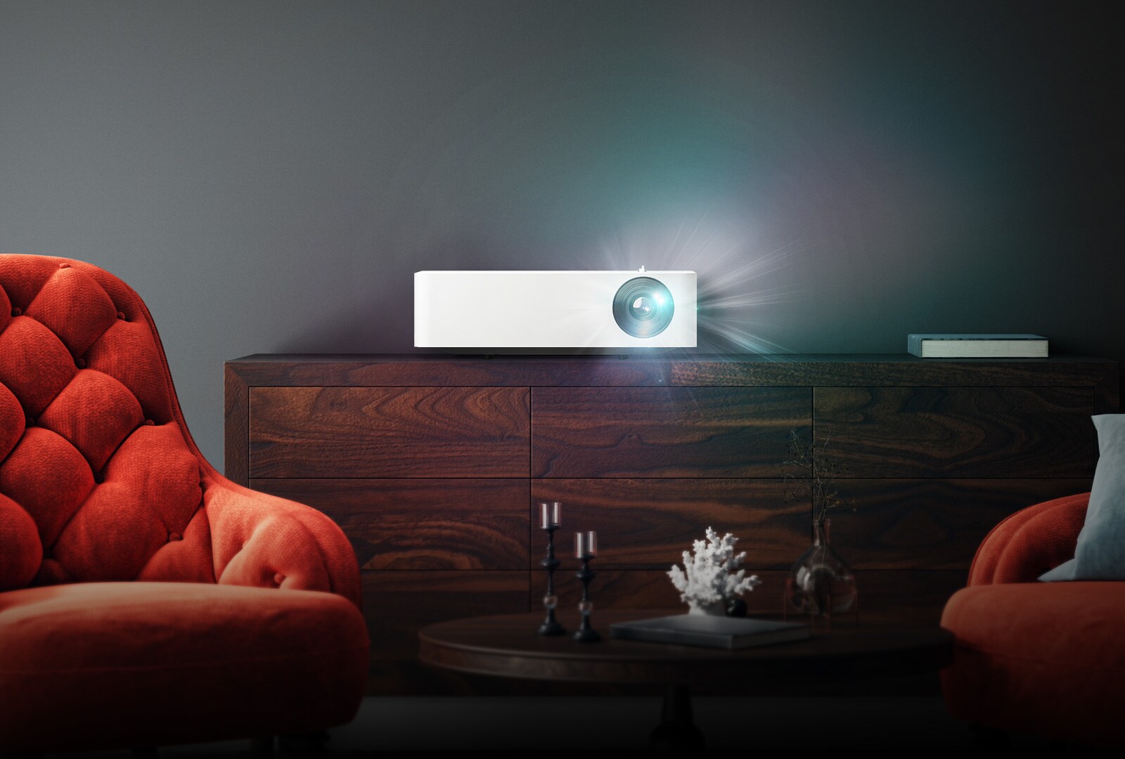 LG Full HD LED интелигентен преносим проектор LG CineBeam PF610P с ...