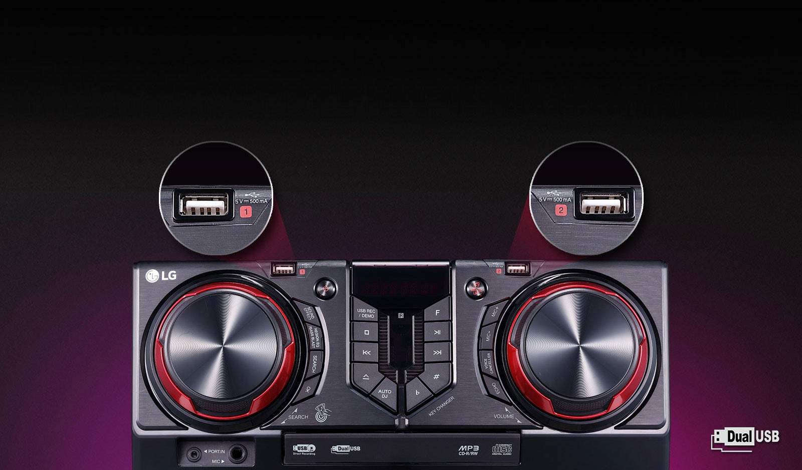 Minicomponente LG LG XBOOM CJ45 | LG Centroamérica y Caribe