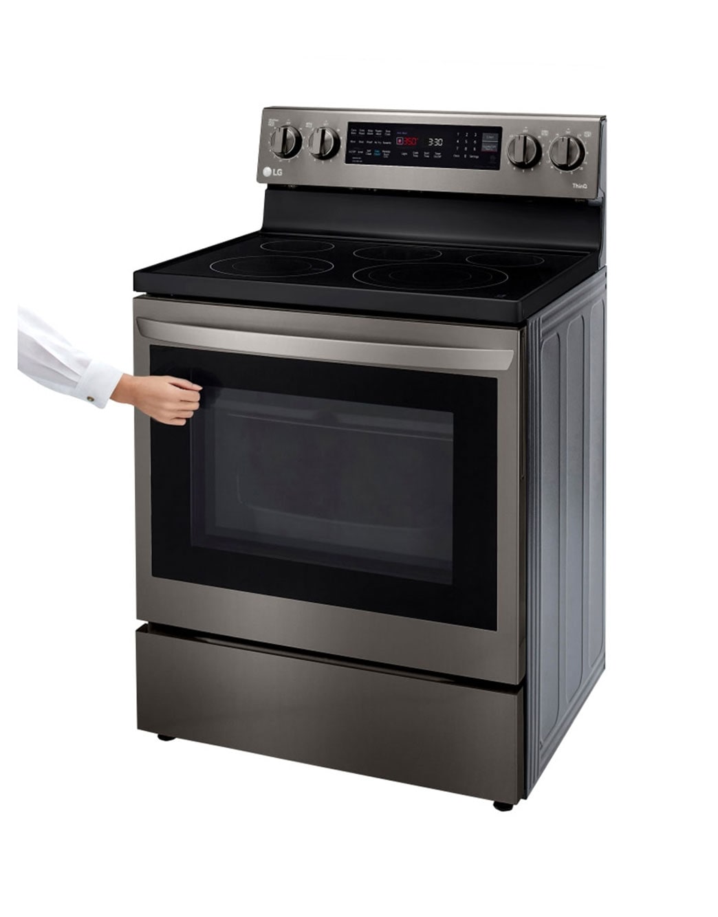 Estufa electrica 6.3pᶟ LG LREL6325D Freidora de aire