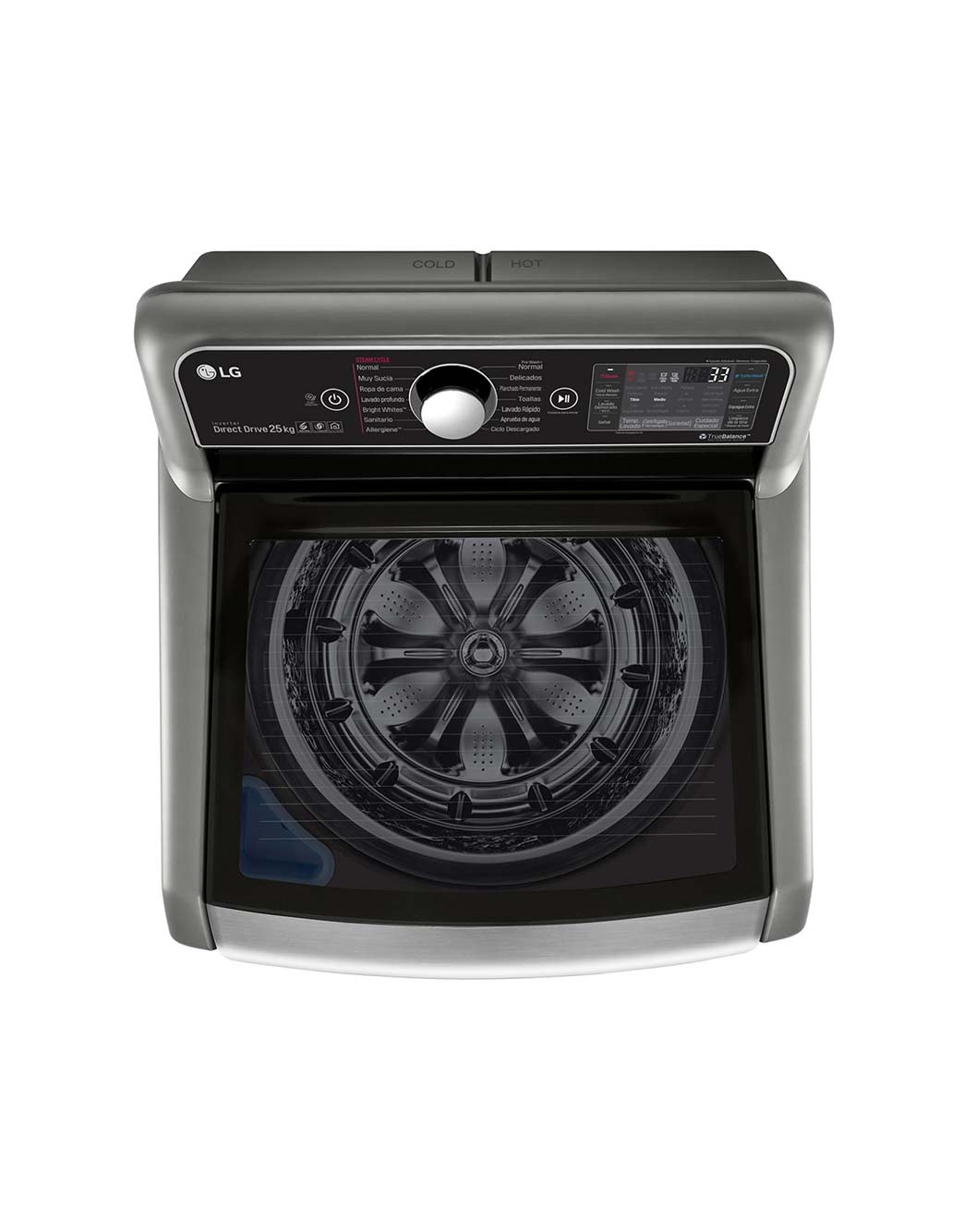 Lavadora smart 25 KG con TruSteam, 6 MotionDD | LG Caribe