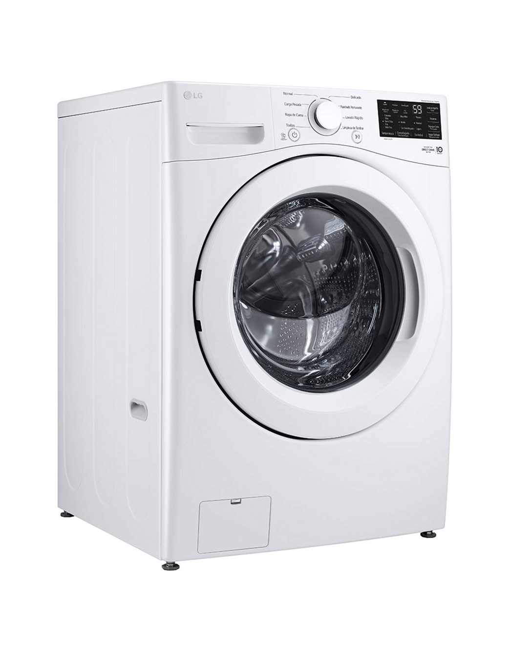 Lavadora CargaFrontal 22kg LG WM22WV26R Blanco | LG Caribe