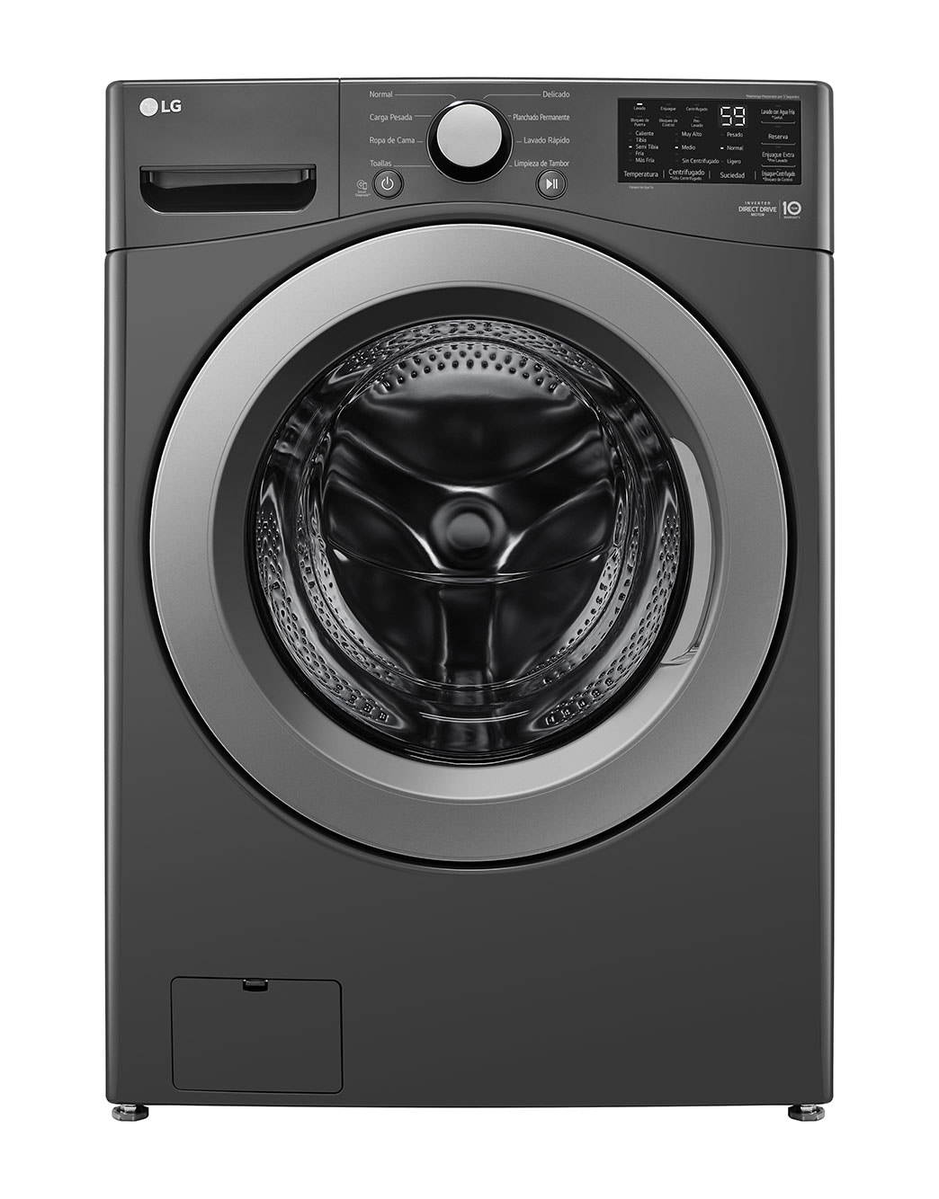 Lavadora CargaFrontal 25kg LG WM25MV2S6W Direct Drive™