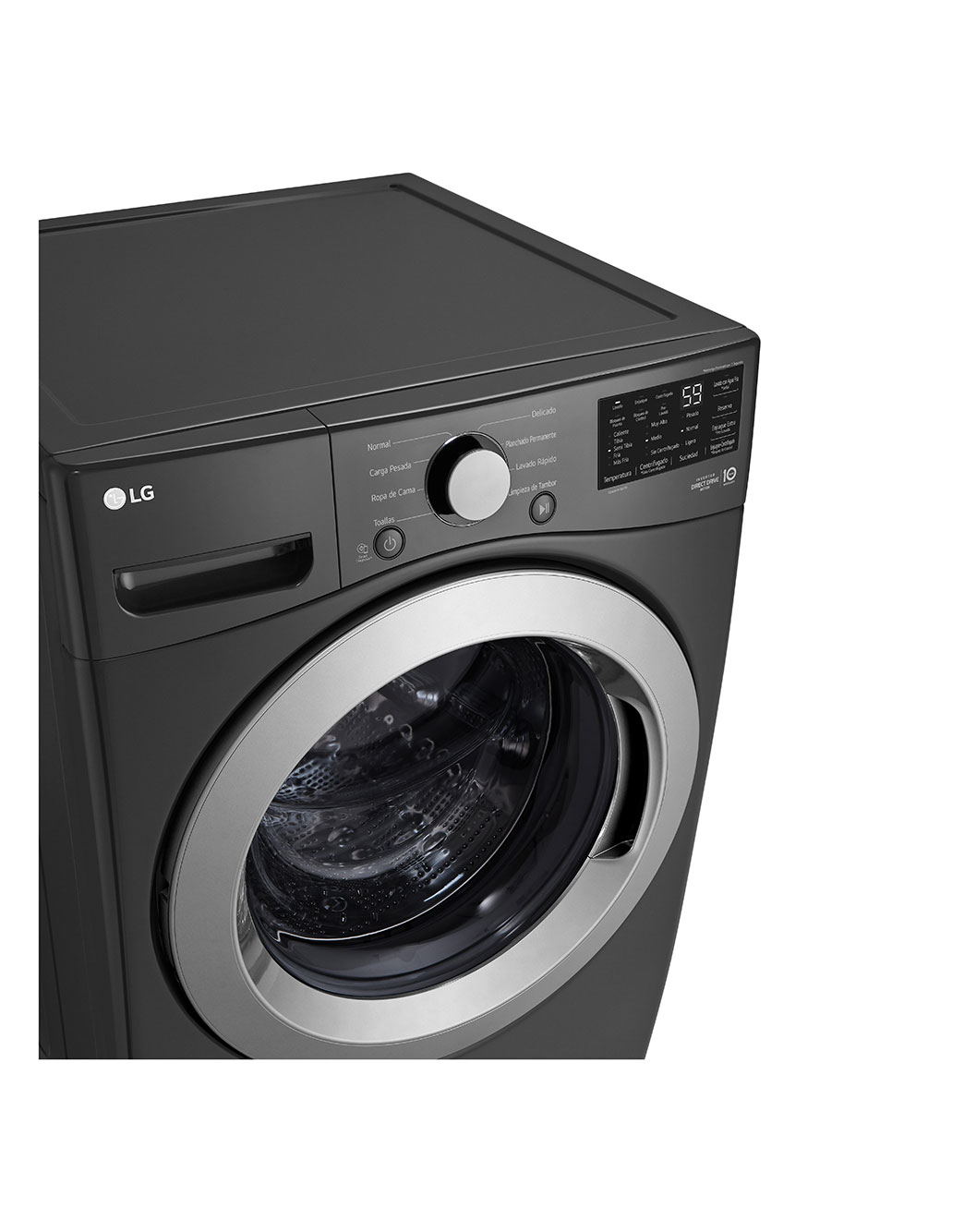 Lavadora CargaFrontal 25kg LG WM25MV2S6W Direct Drive™