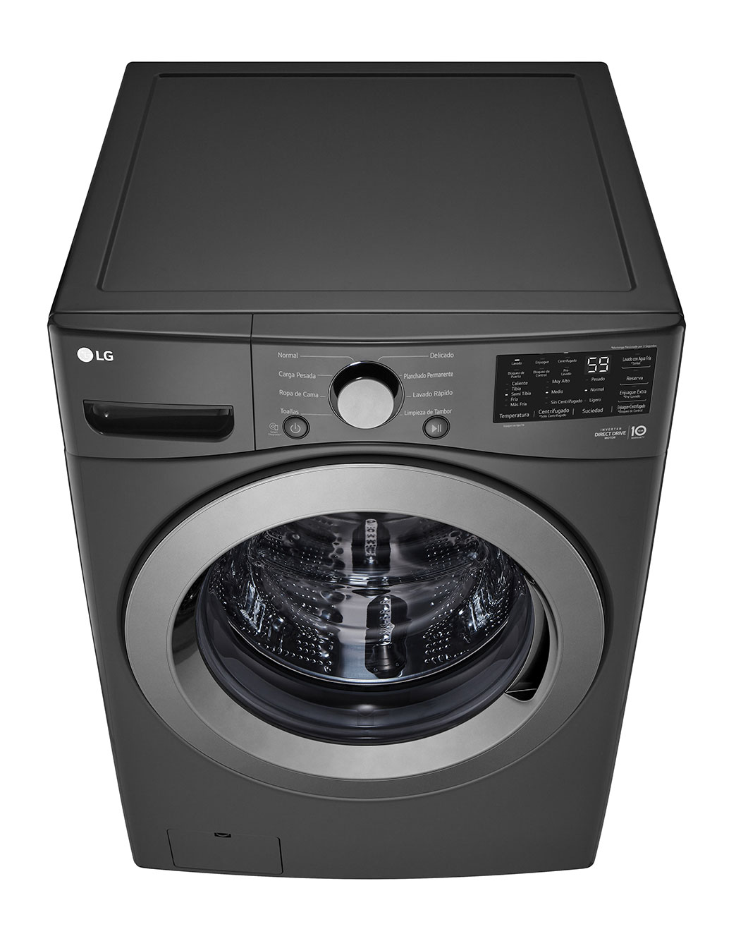Lavadora CargaFrontal 25kg LG WM25MV2S6W Direct Drive™