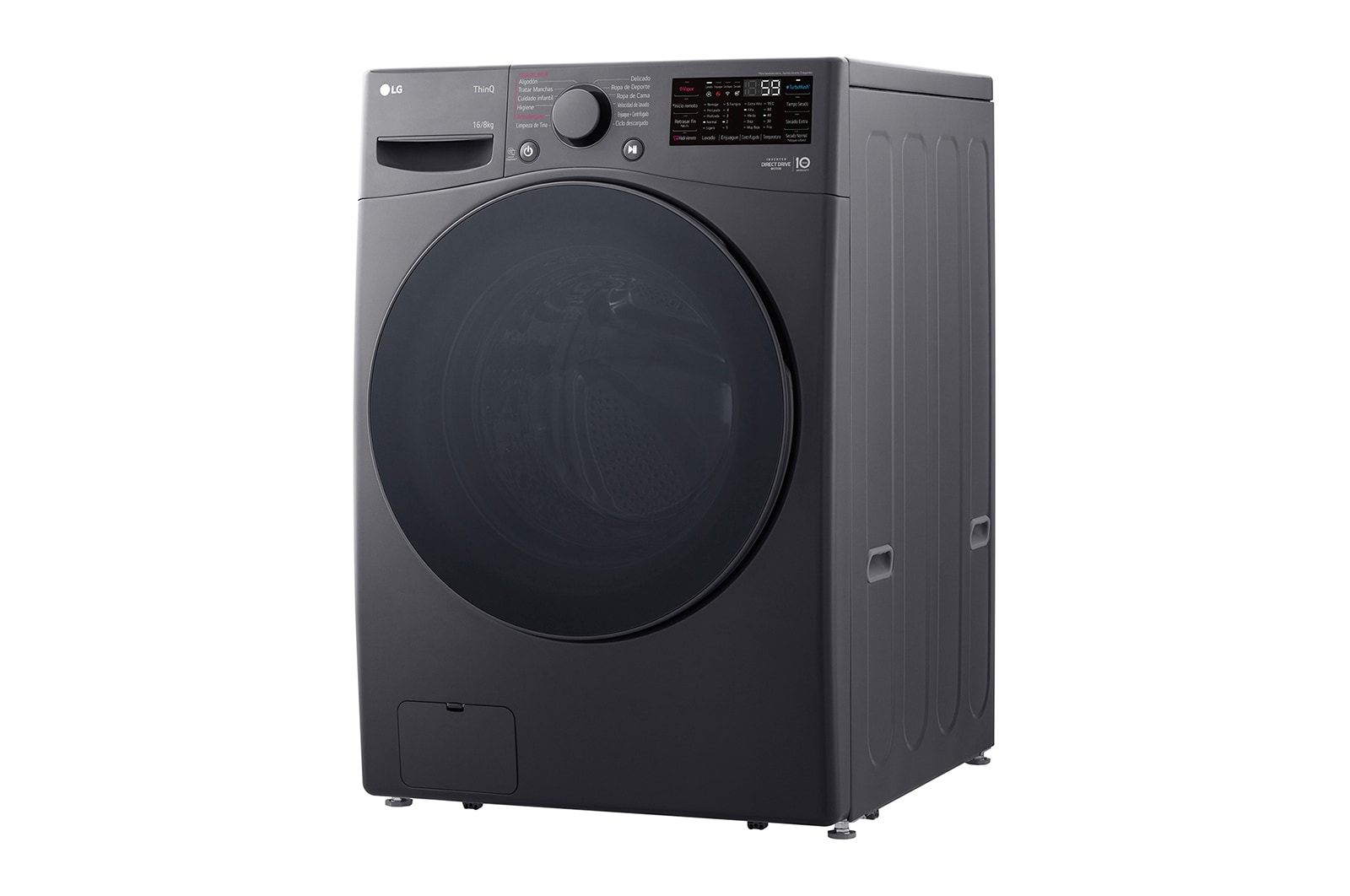 Lavasecadora Carga Frontal 16Kg / 8Kg LG WD16MG2S6P