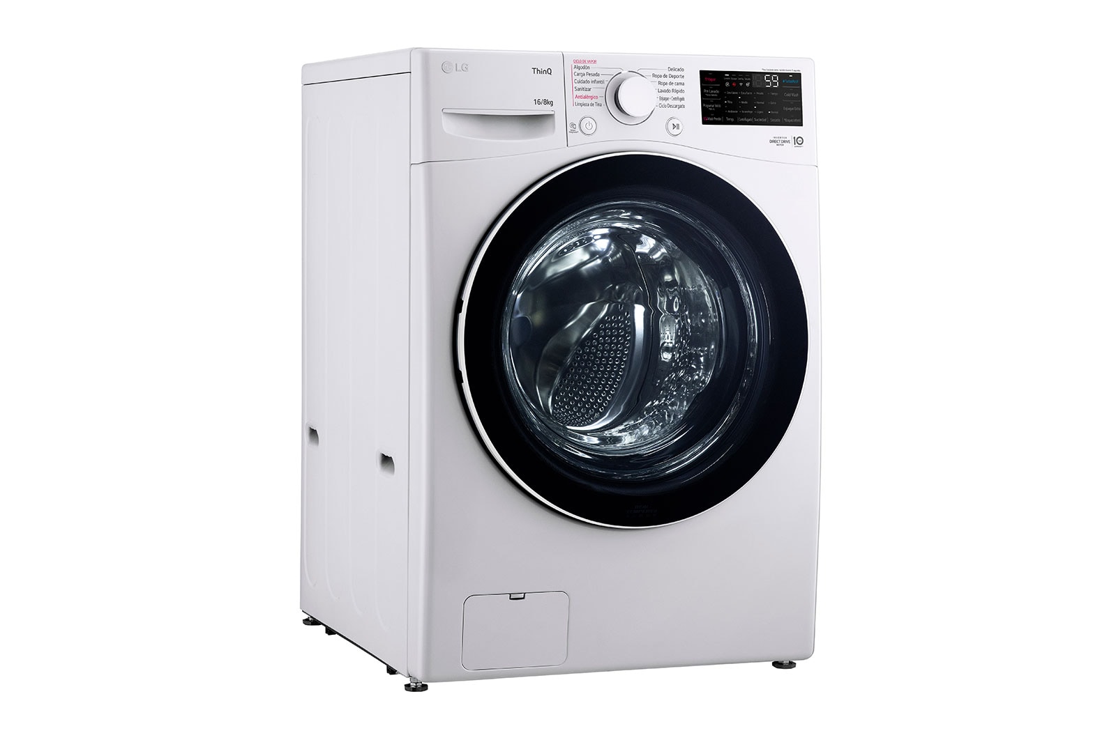 Lavadora secadora de 16 KG LG WD16WG2S6P AI DD™ y TurboWash