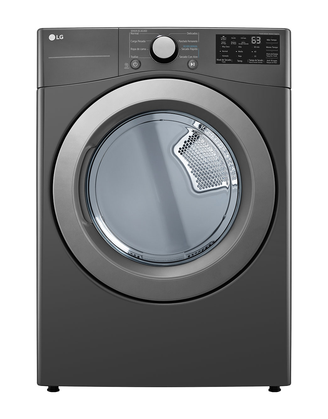 Secadora Electrica Carga Frontal LG DF50MV2S6WE 7.4p³