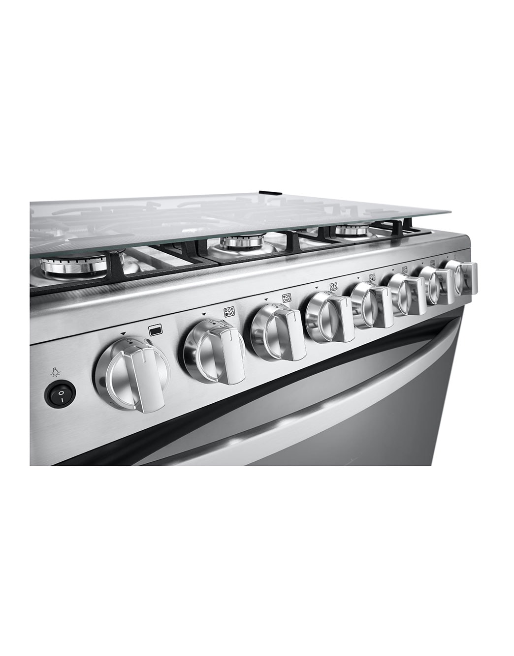 Estufa a gas 5.2pᶟ 6 LG LRGZ5255S Puerta de Doble