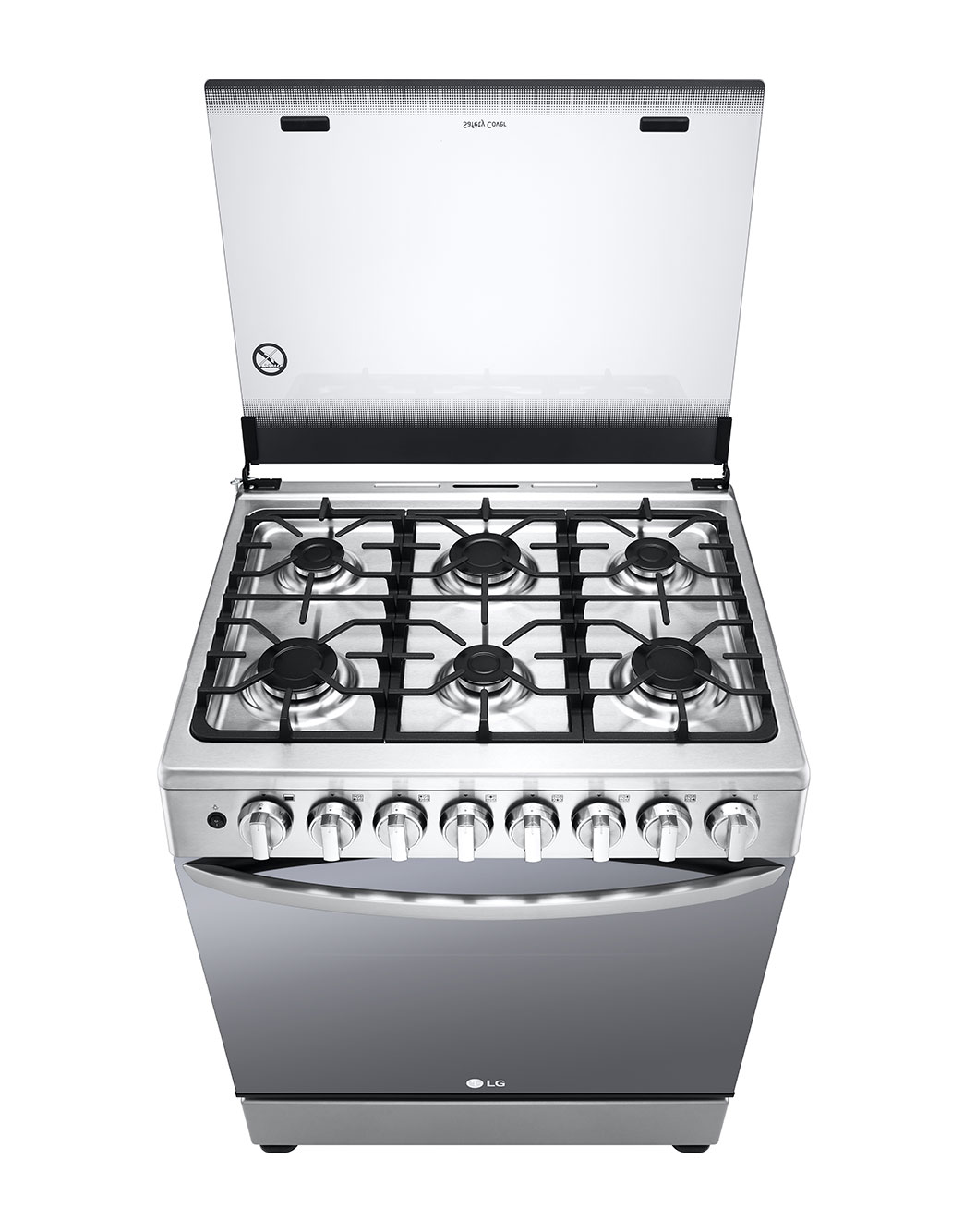 Estufa a gas 5.2pᶟ 6 LG LRGZ5255S Puerta de Doble
