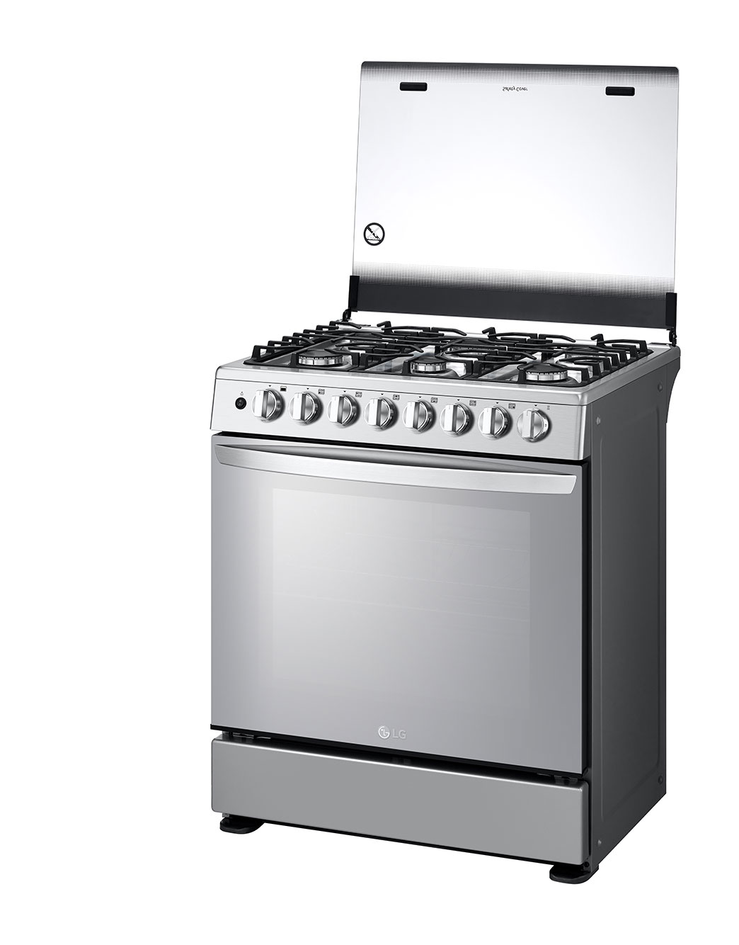 Estufa a gas 5.2pᶟ 6 LG LRGZ5255S Puerta de Doble