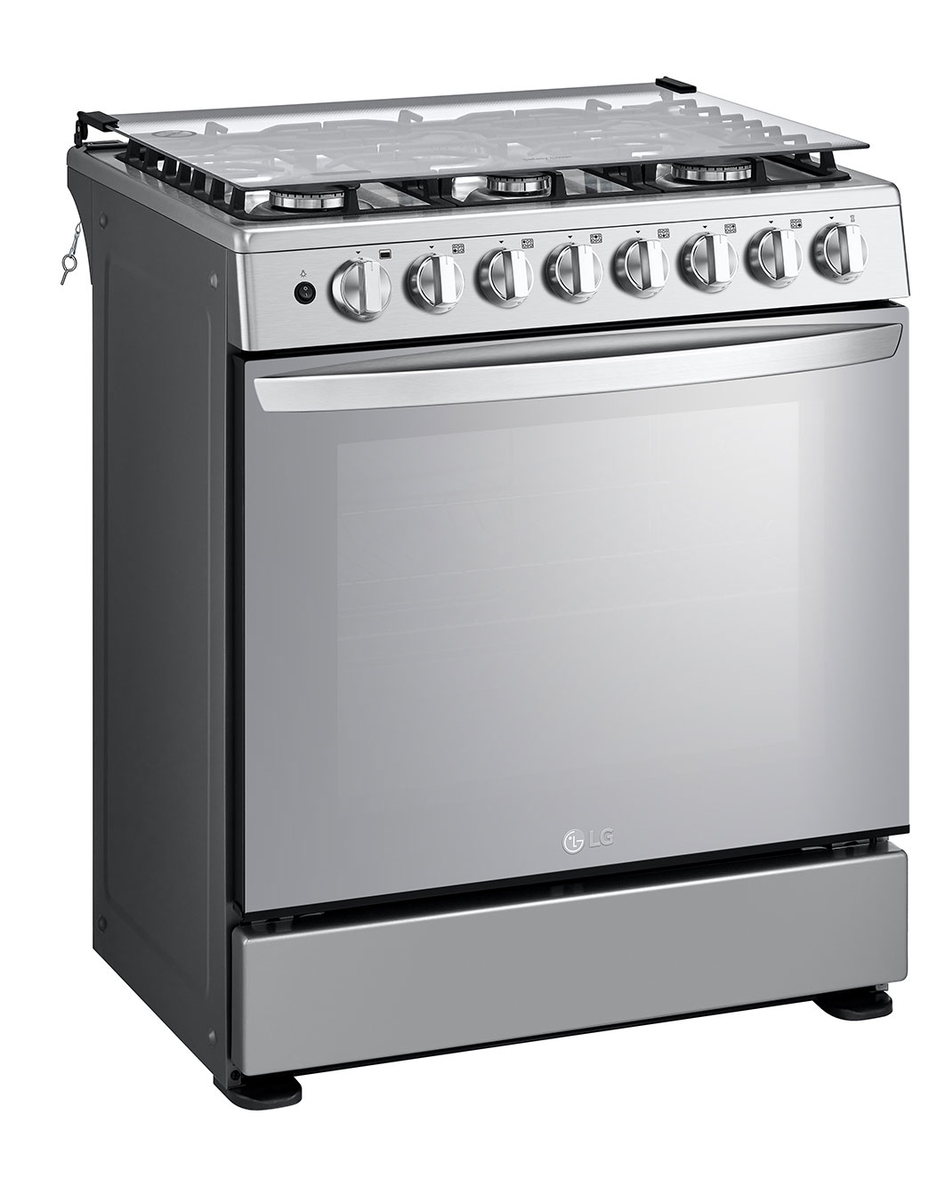 Estufa a gas 5.2pᶟ 6 LG LRGZ5255S Puerta de Doble