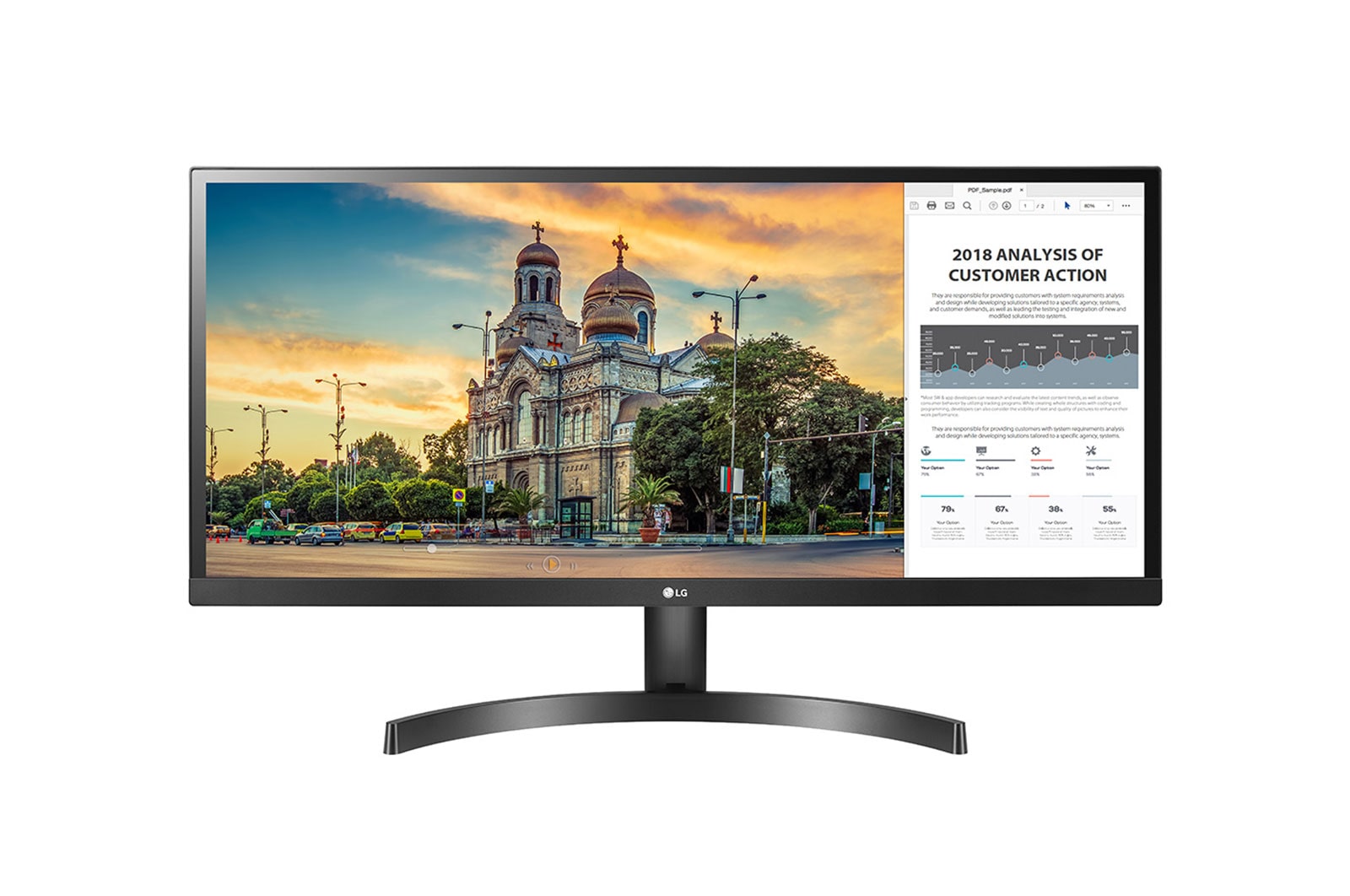 LG Monitor LED IPS Full HD UltraWide® Class 21:9 de 29 pulgadas con AMD FreeSync (29'' Diagonal ...