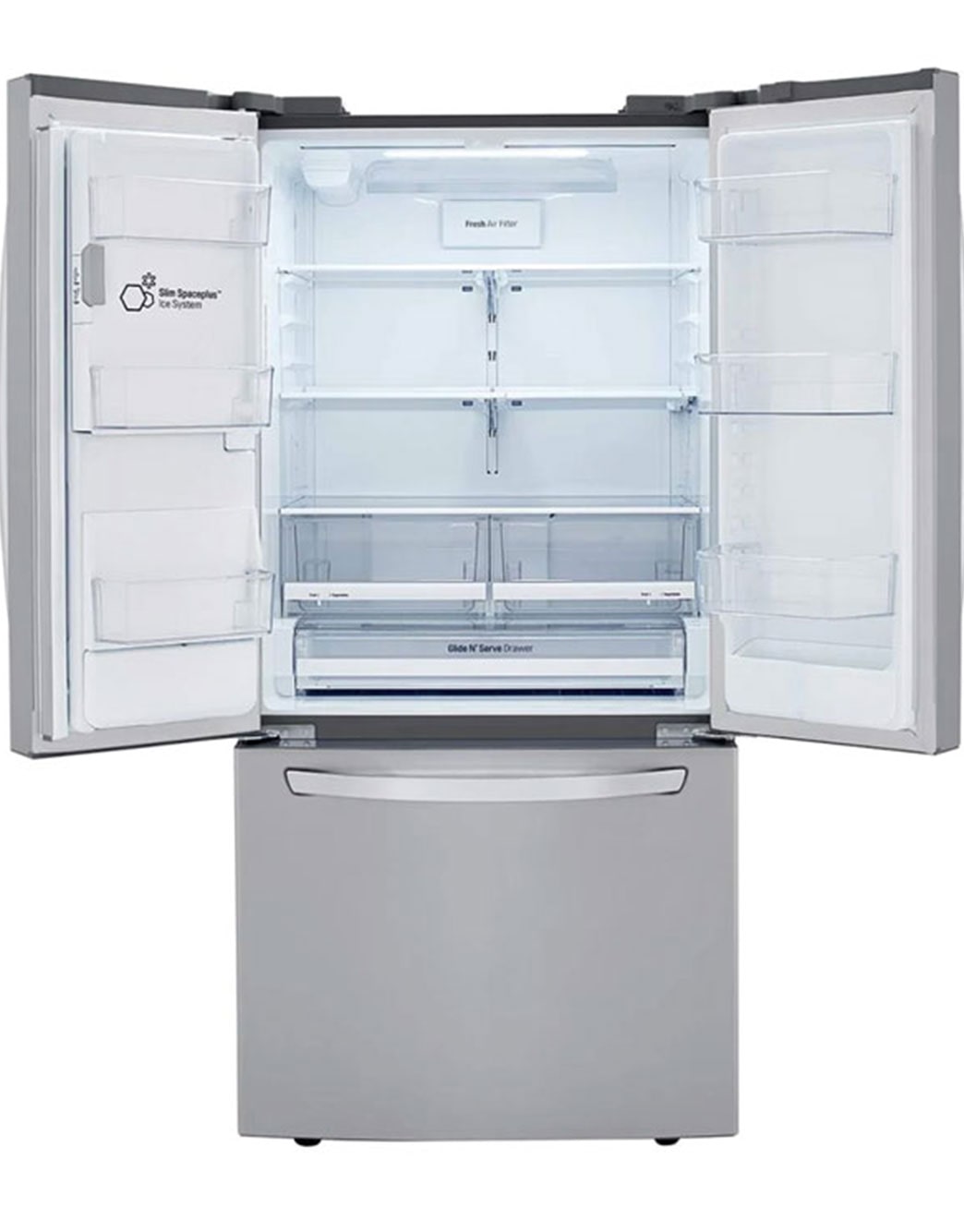 Refrigeradora French Door 25pᶟ LG LM65SGS plata | LG Caribe