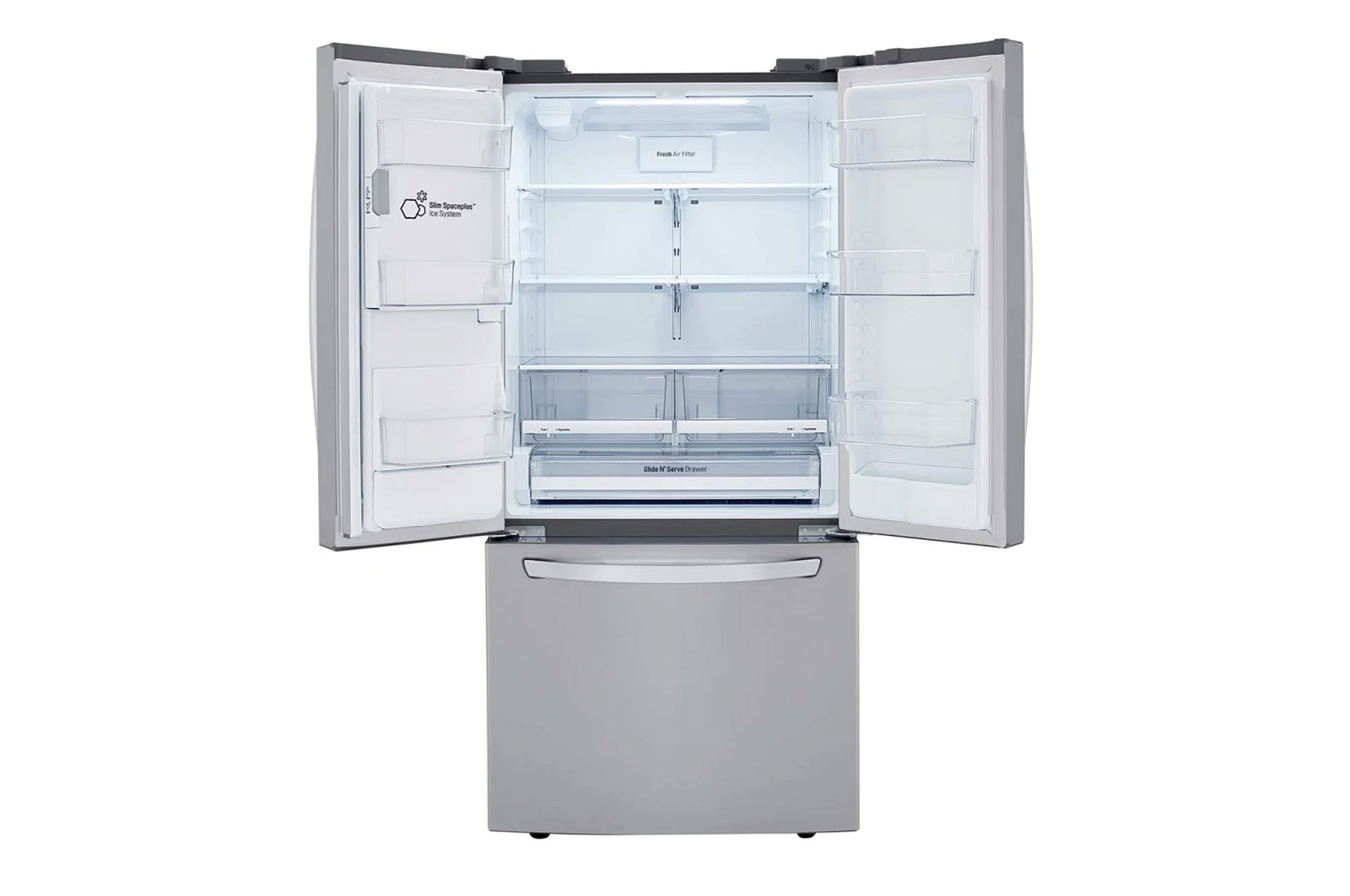 Refrigeradora French Door 25pᶟ LG LM65SGS plata | LG Caribe
