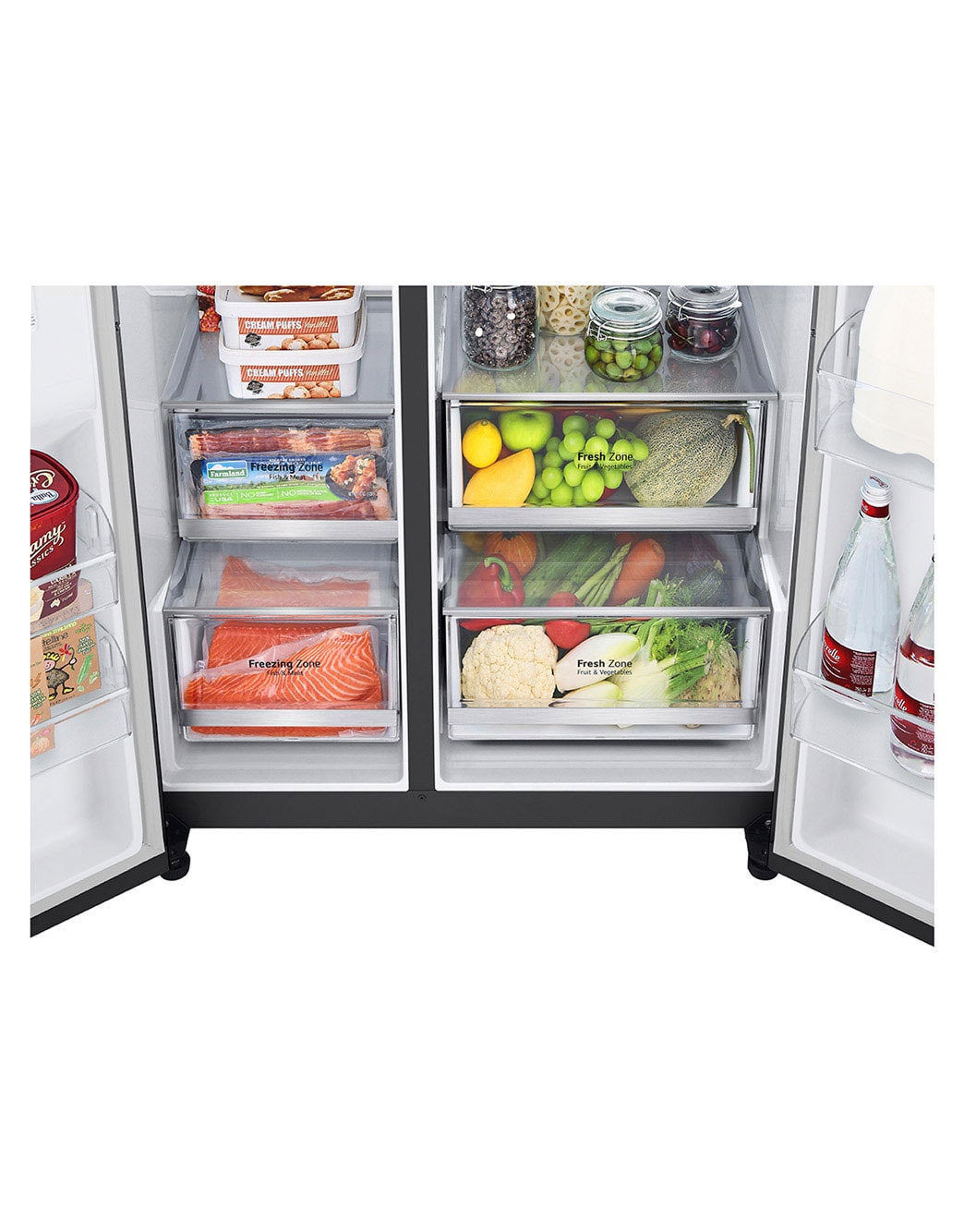 Refrigeradora SideBySide 23.8pᶟ LG LS66SXTC ThinQ™