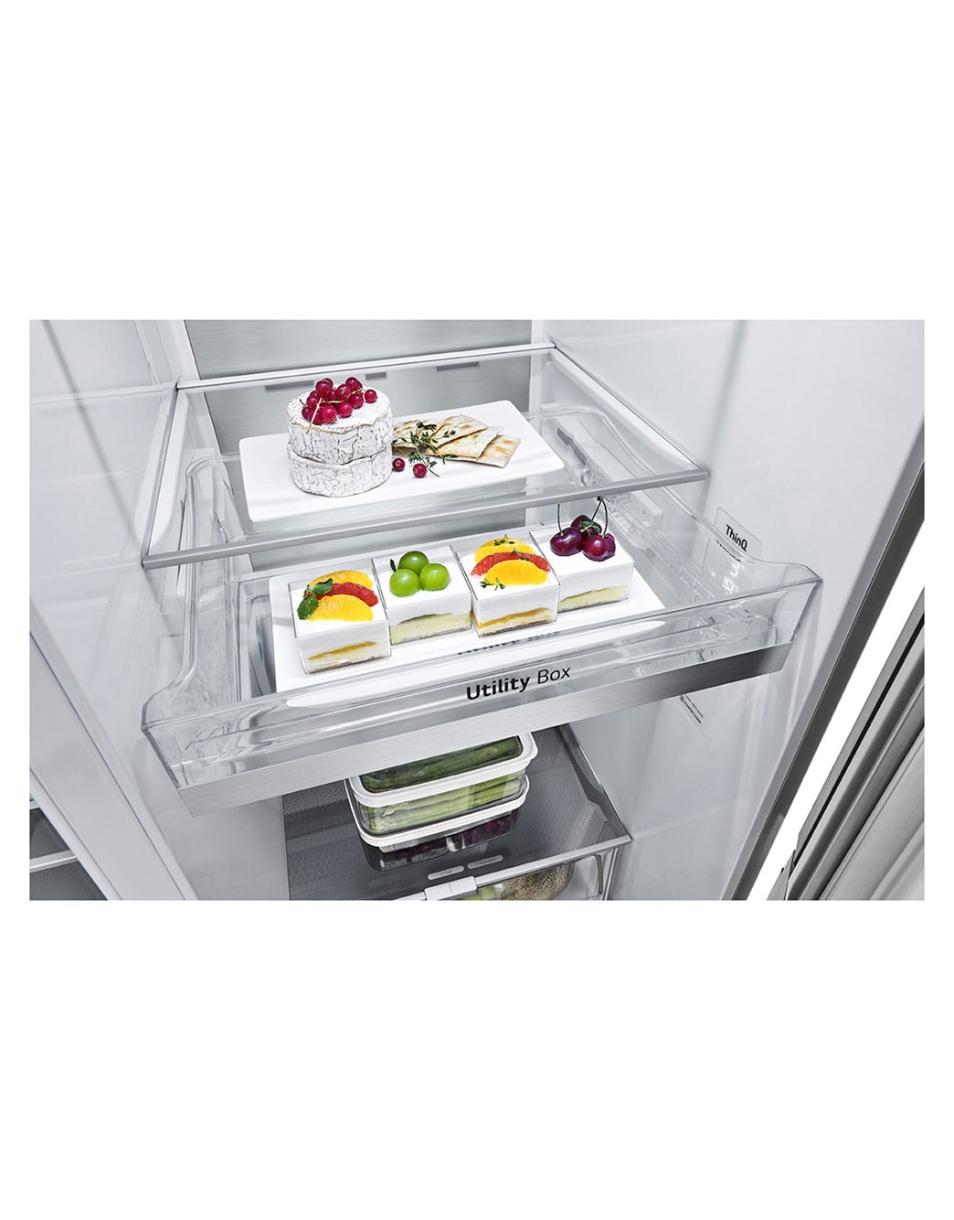 Refrigeradora Side By Side 24.5pᶟ LG LS66MXN Acero Brillante
