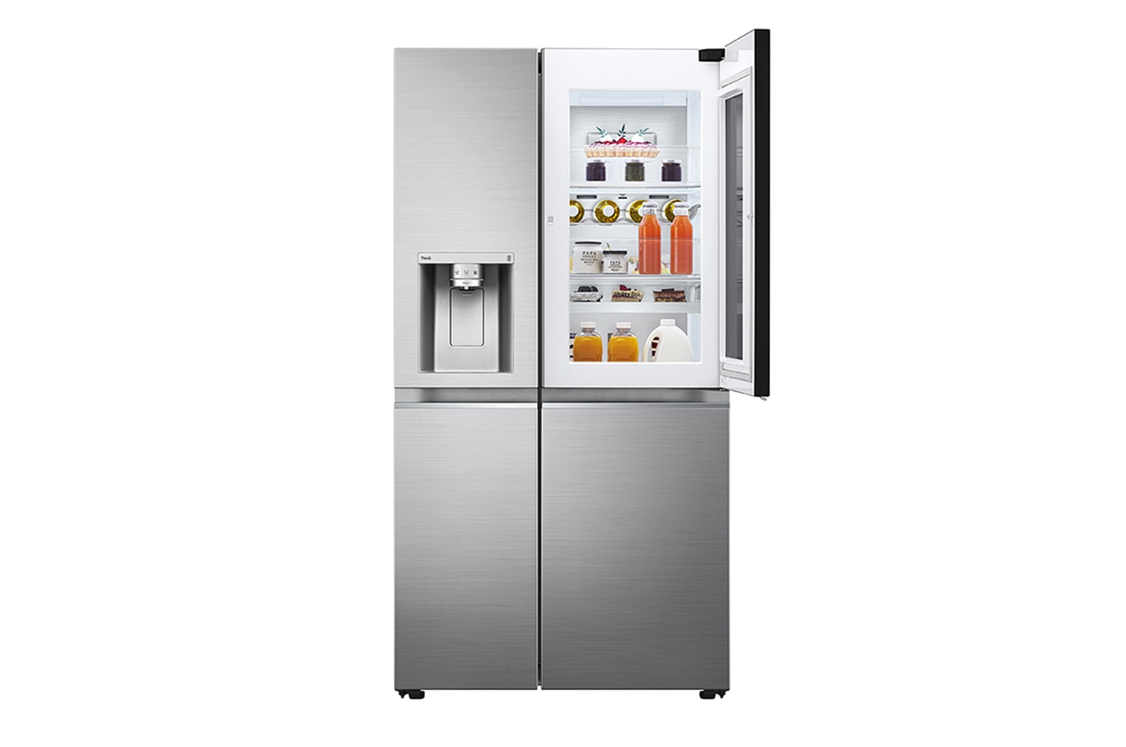 Refrigeradora SidebySide 23.8pᶟ LG LS66SXNC Door-in-Door™
