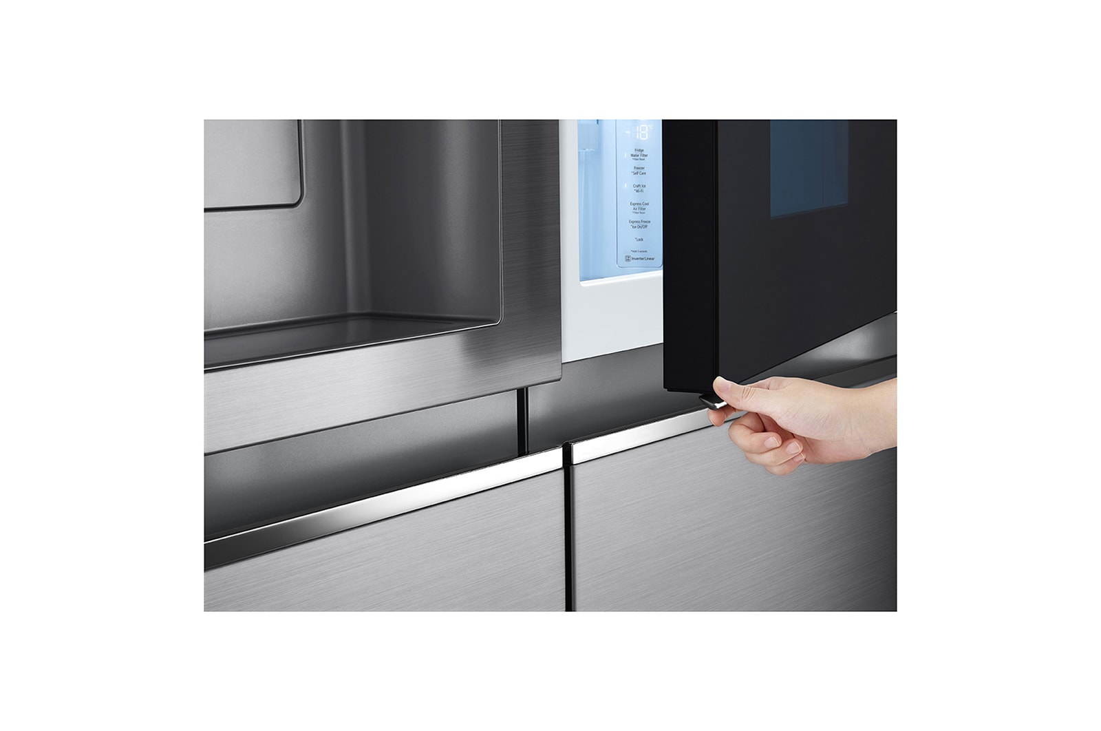 Refrigeradora SidebySide 23.8pᶟ LG LS66SXNC Door-in-Door™