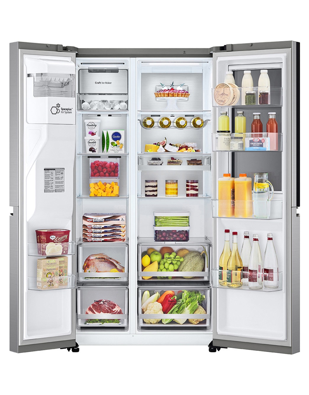 Refrigeradora SidebySide 23.8pᶟ LG LS66SXNC Door-in-Door™